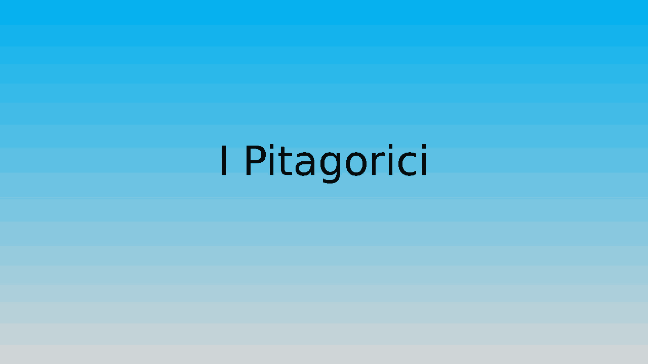 I Pitagorici Schemi Di Filosofia Docsity