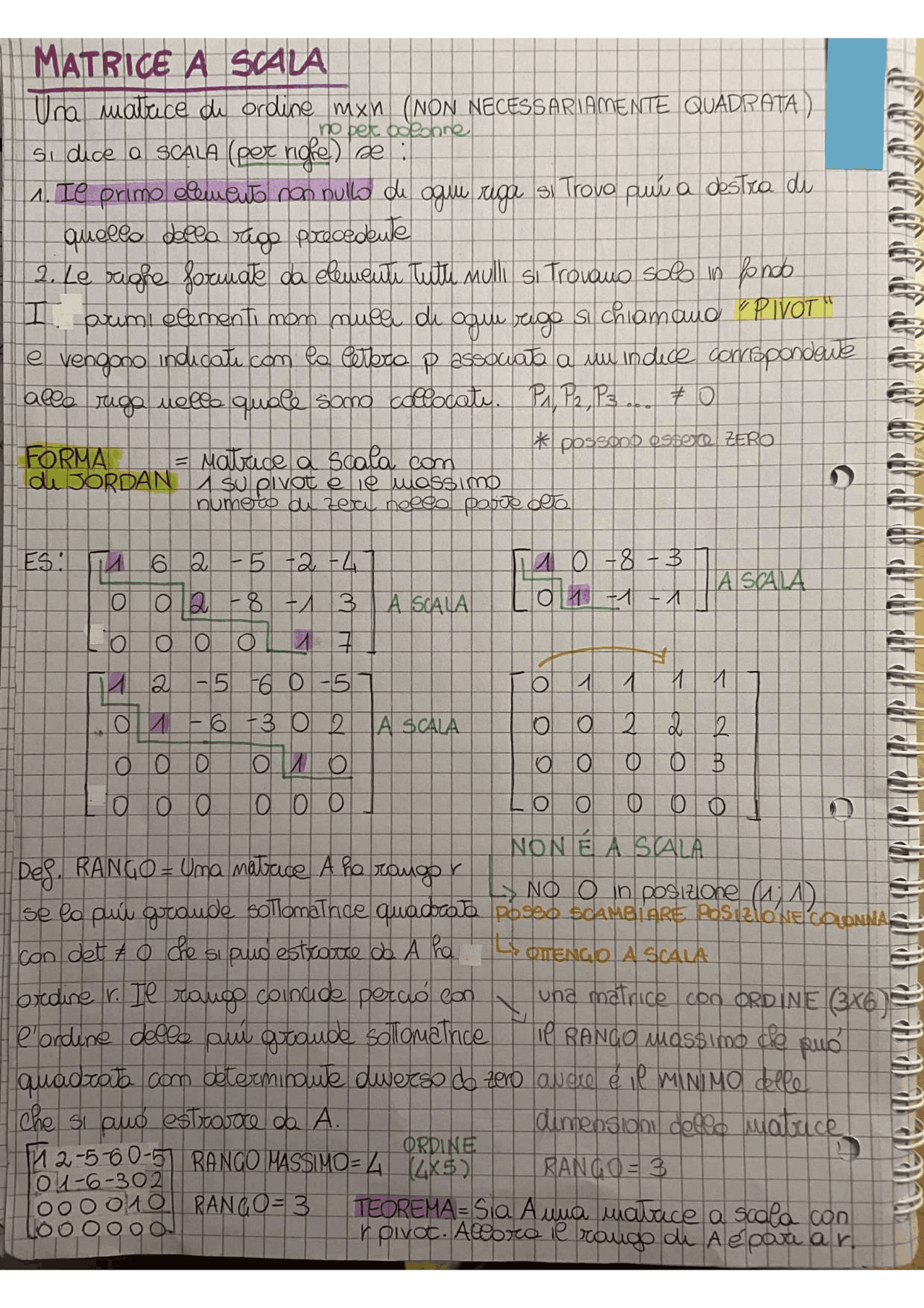 Appunti Matematica Matrici A Scala Appunti Di Matematica Generale