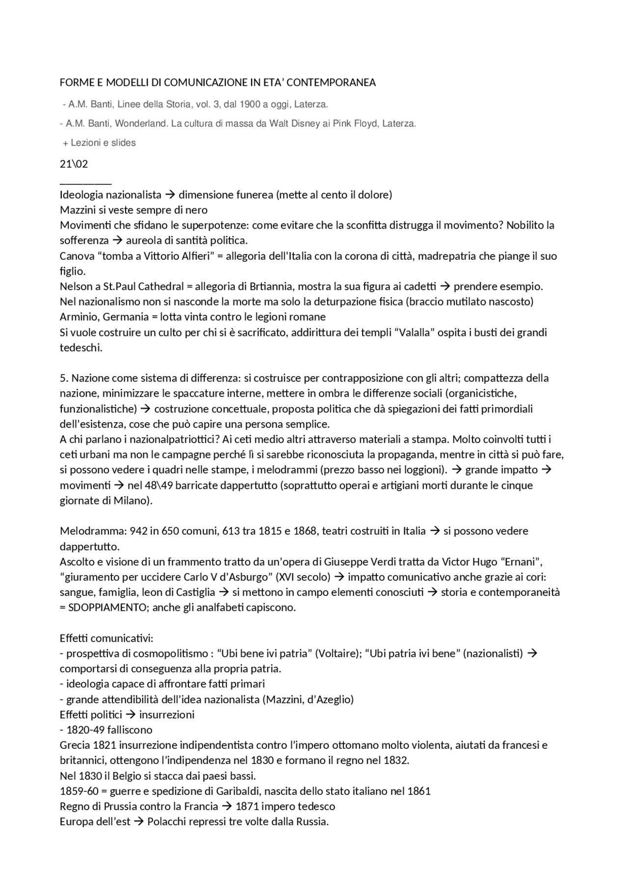 Forme E Modelli Di Comunicazione Docsity