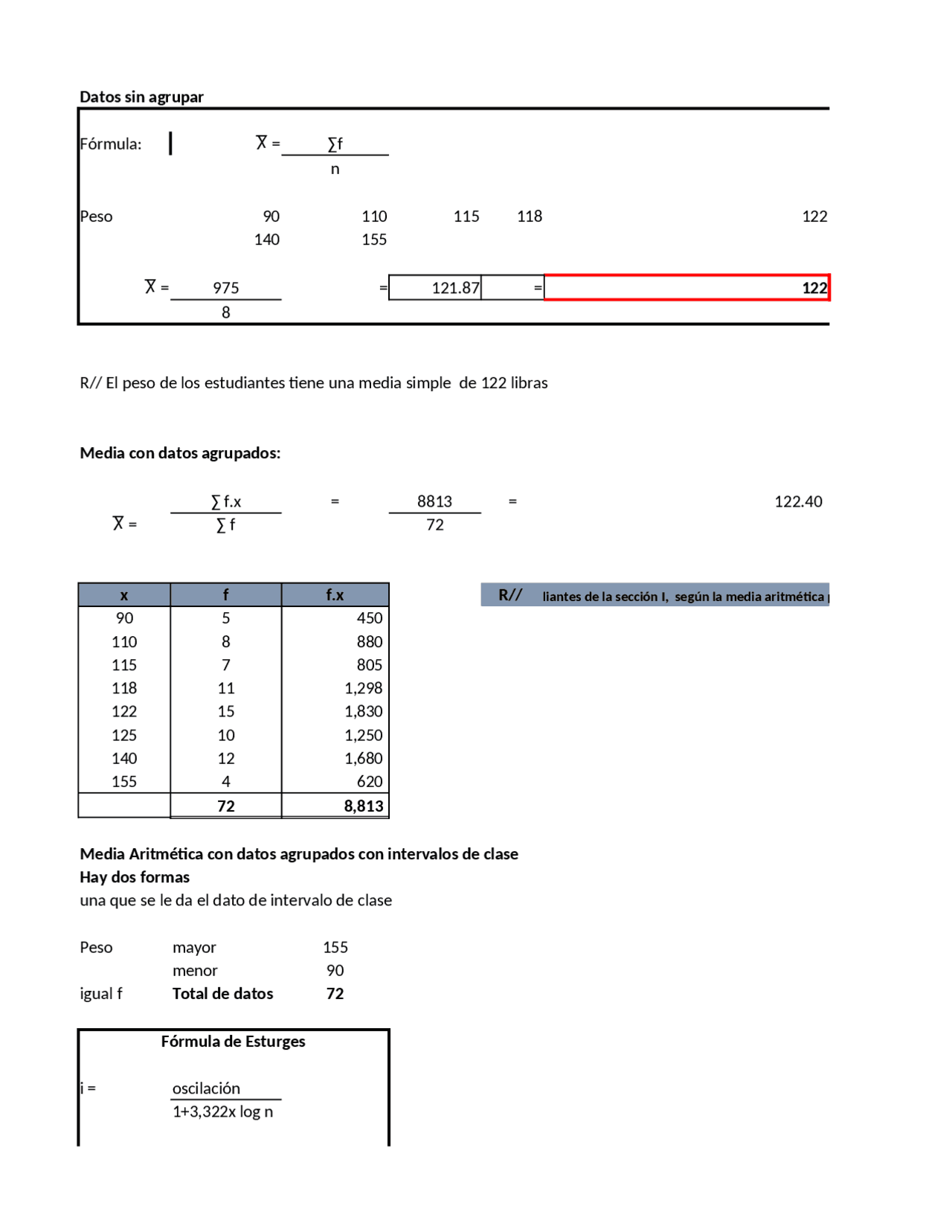 Clases de estadística - Docsity