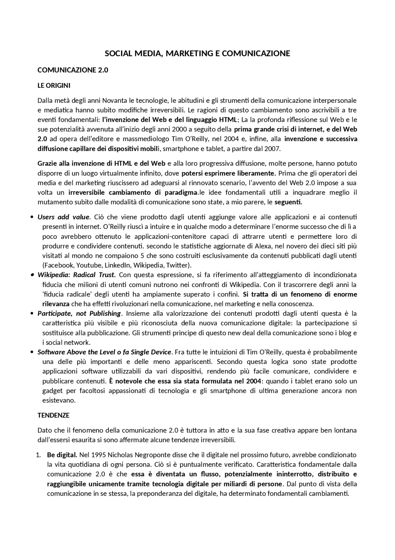 Riassunto Del Libro Social Media Marketing E Comunicazione Docsity