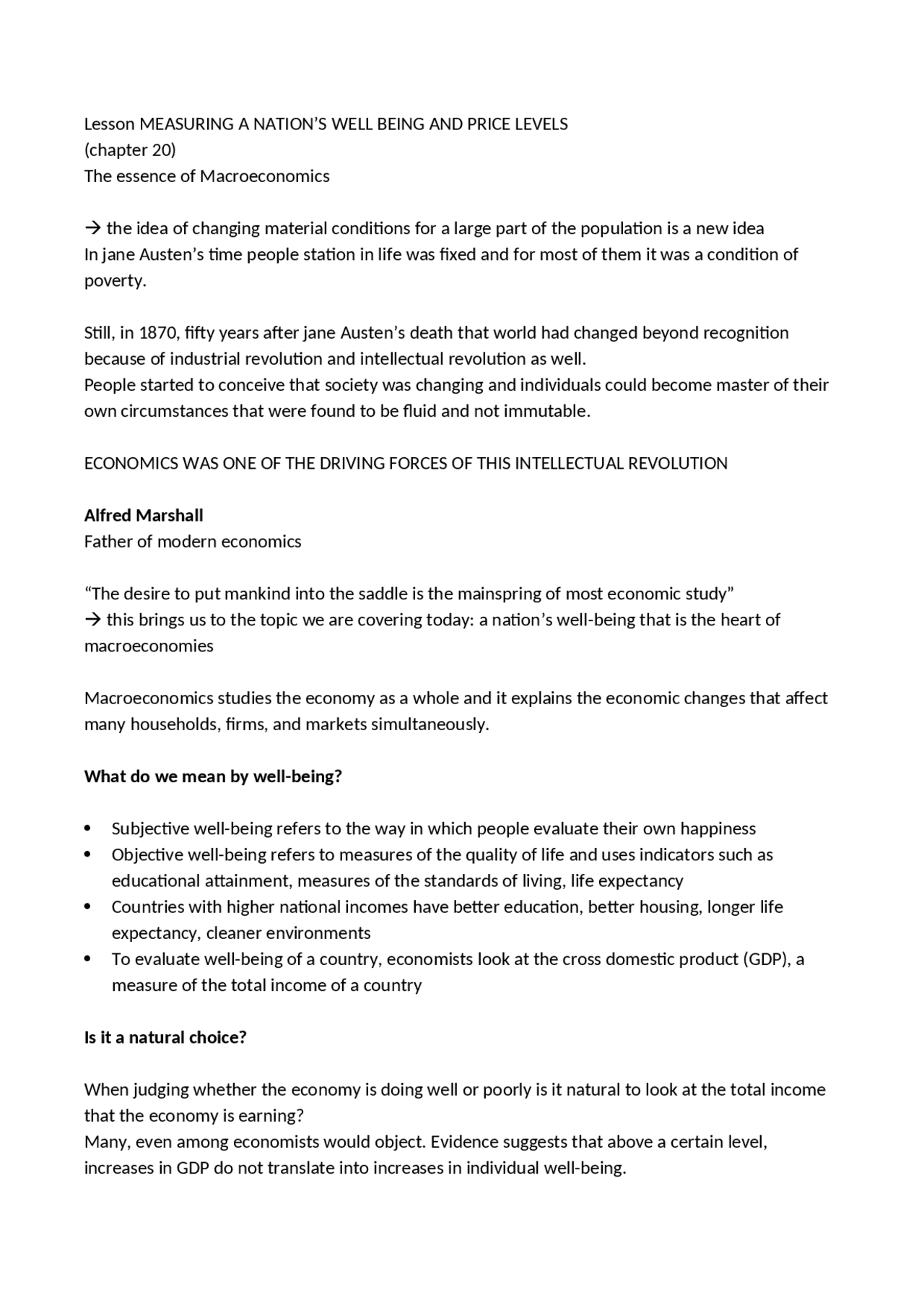 Economics- riassunti dal libro Economics (Mankiw, Taylor) - Docsity