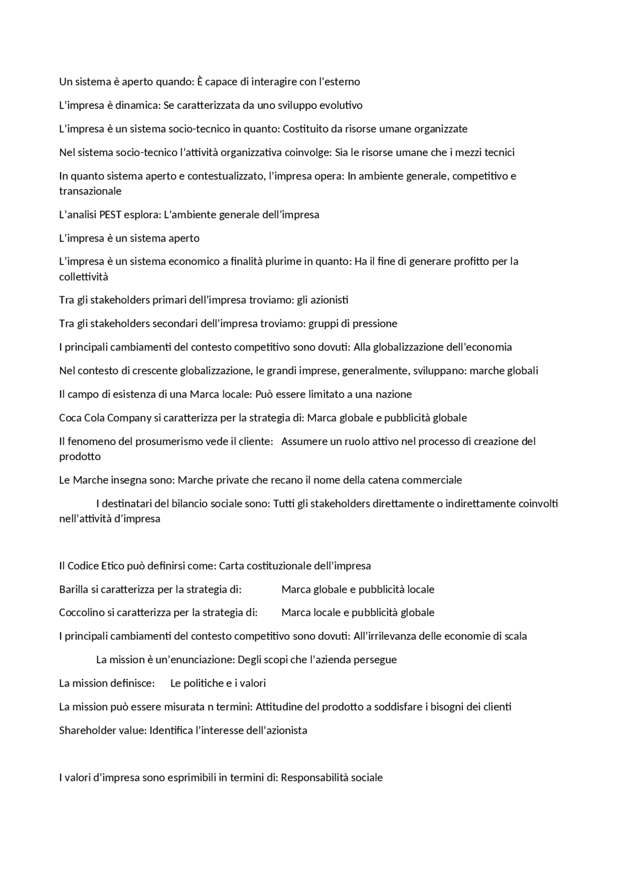 Test Di Strategie Di Comunicazione Dimpresa Dispense Di Strategia D