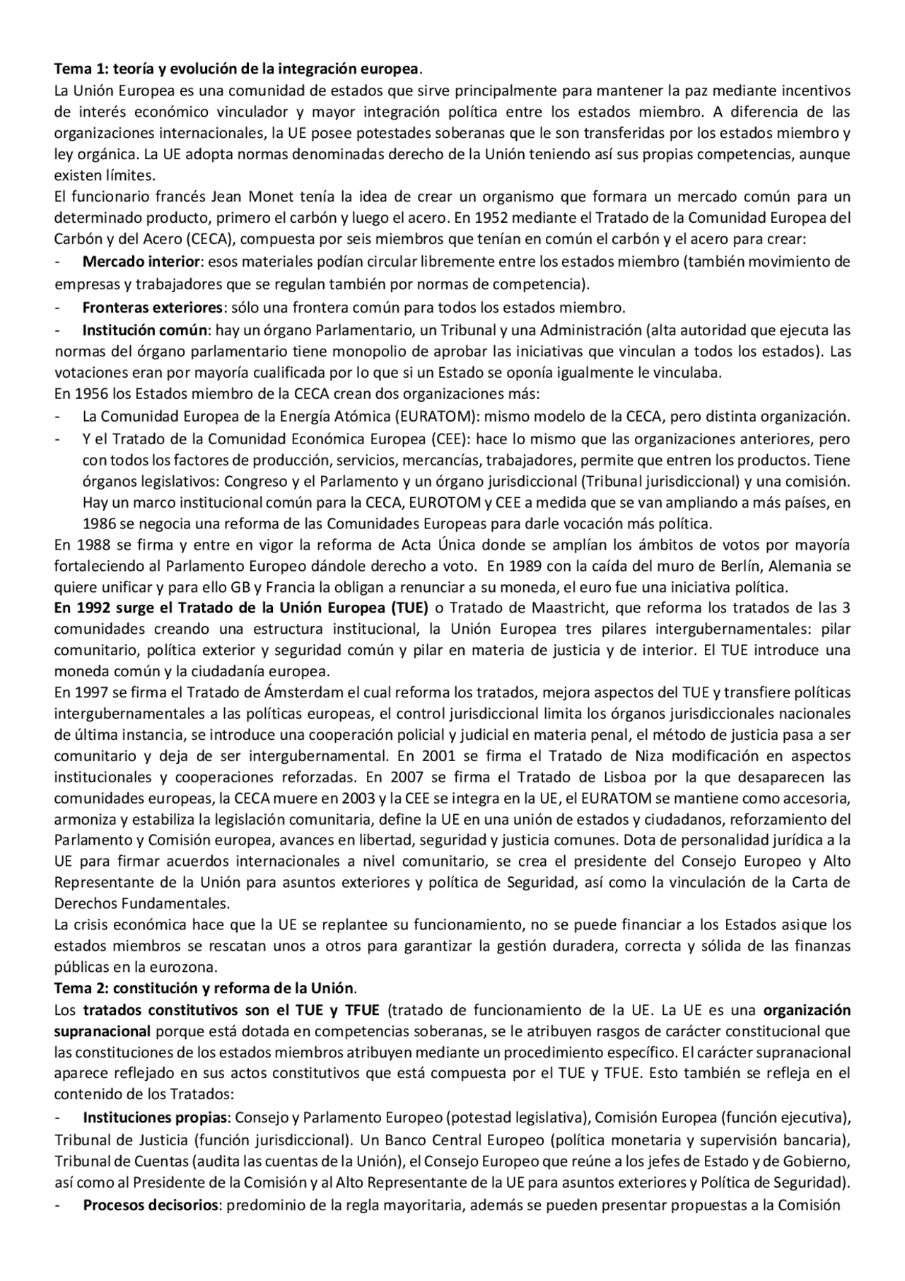 Apuntes Derecho Comunitario Docsity
