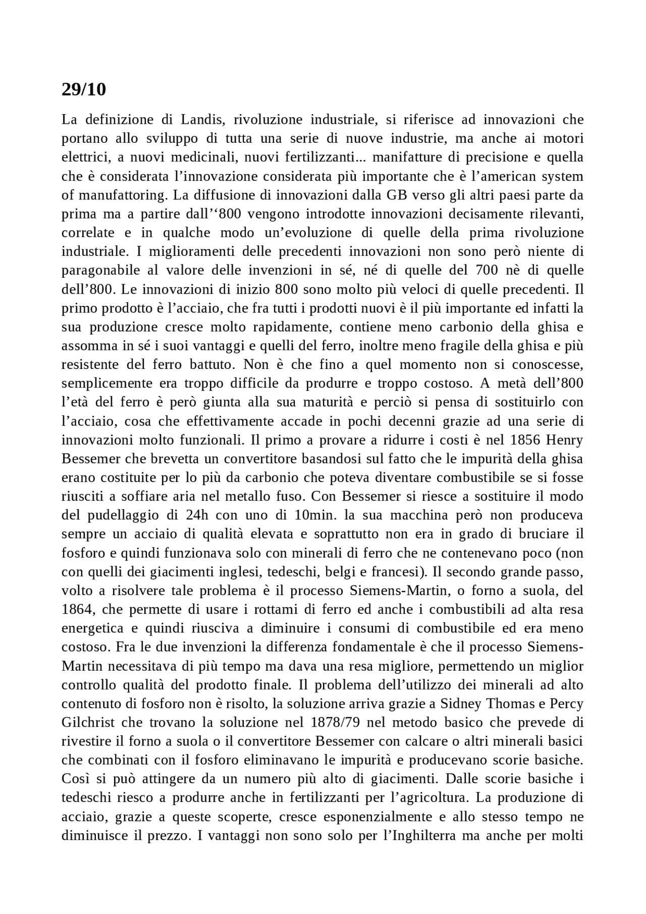 Appunti Secondo Parziale Docsity