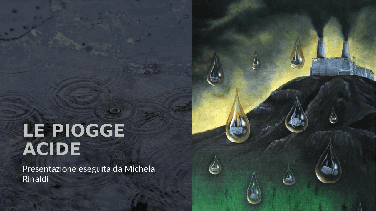 Le pioggie acide powerpoint | Slide di Scienze della Terra | Docsity