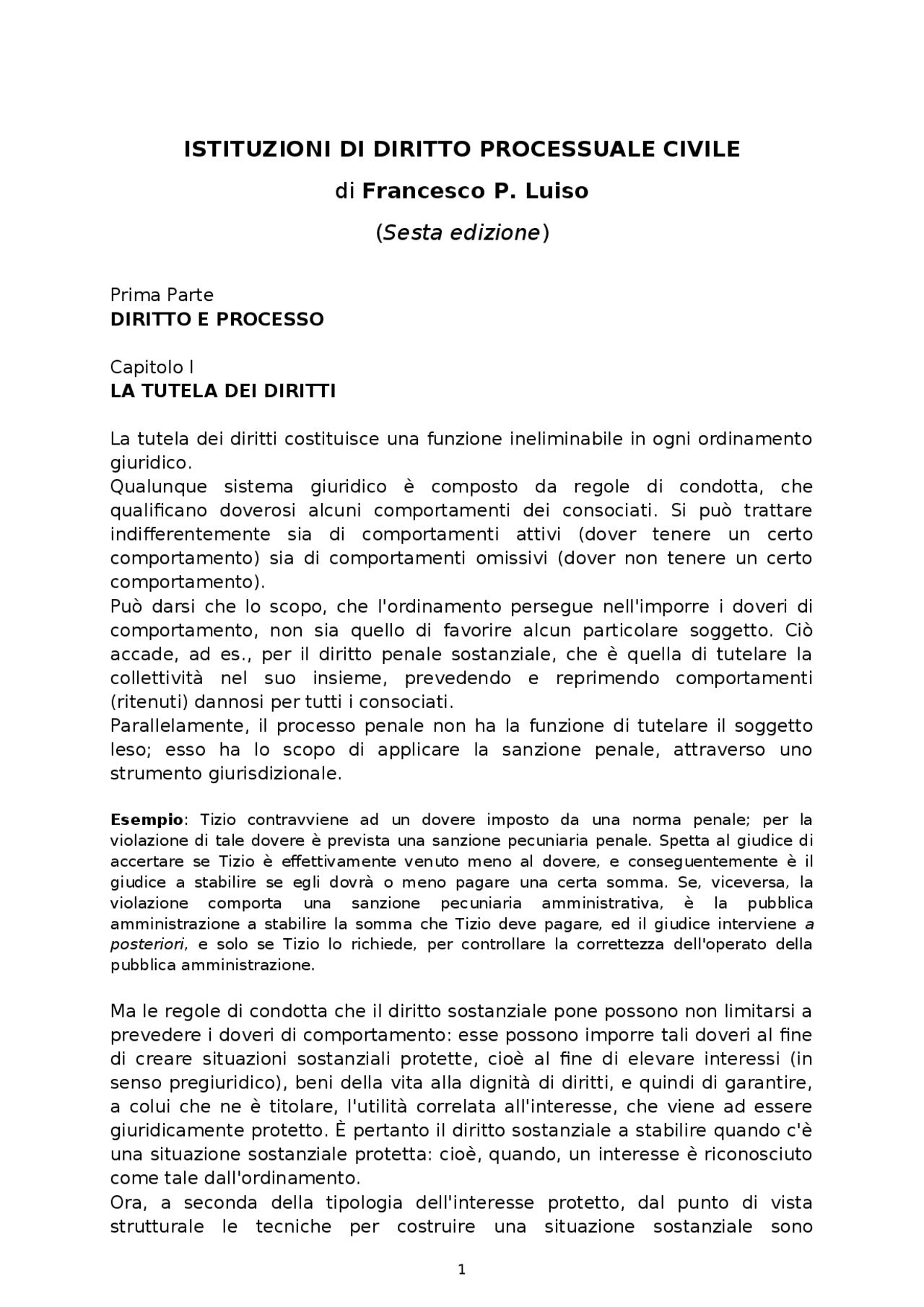 Istituzioni Di Diritto Processuale Civile Luiso Sesta Edizione