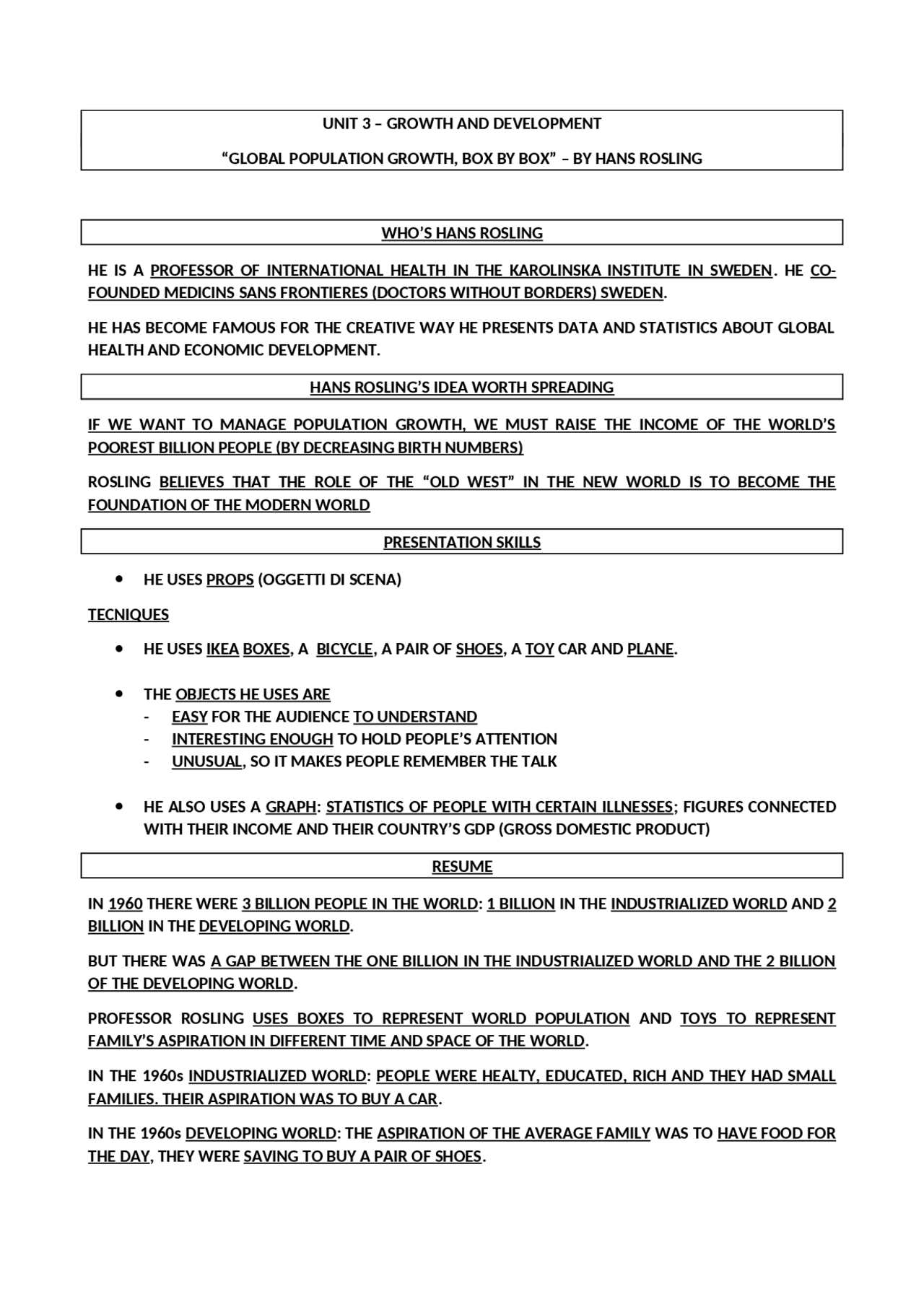 Resume Ted Talk 3 Keynote Upper Intermediate Docsity