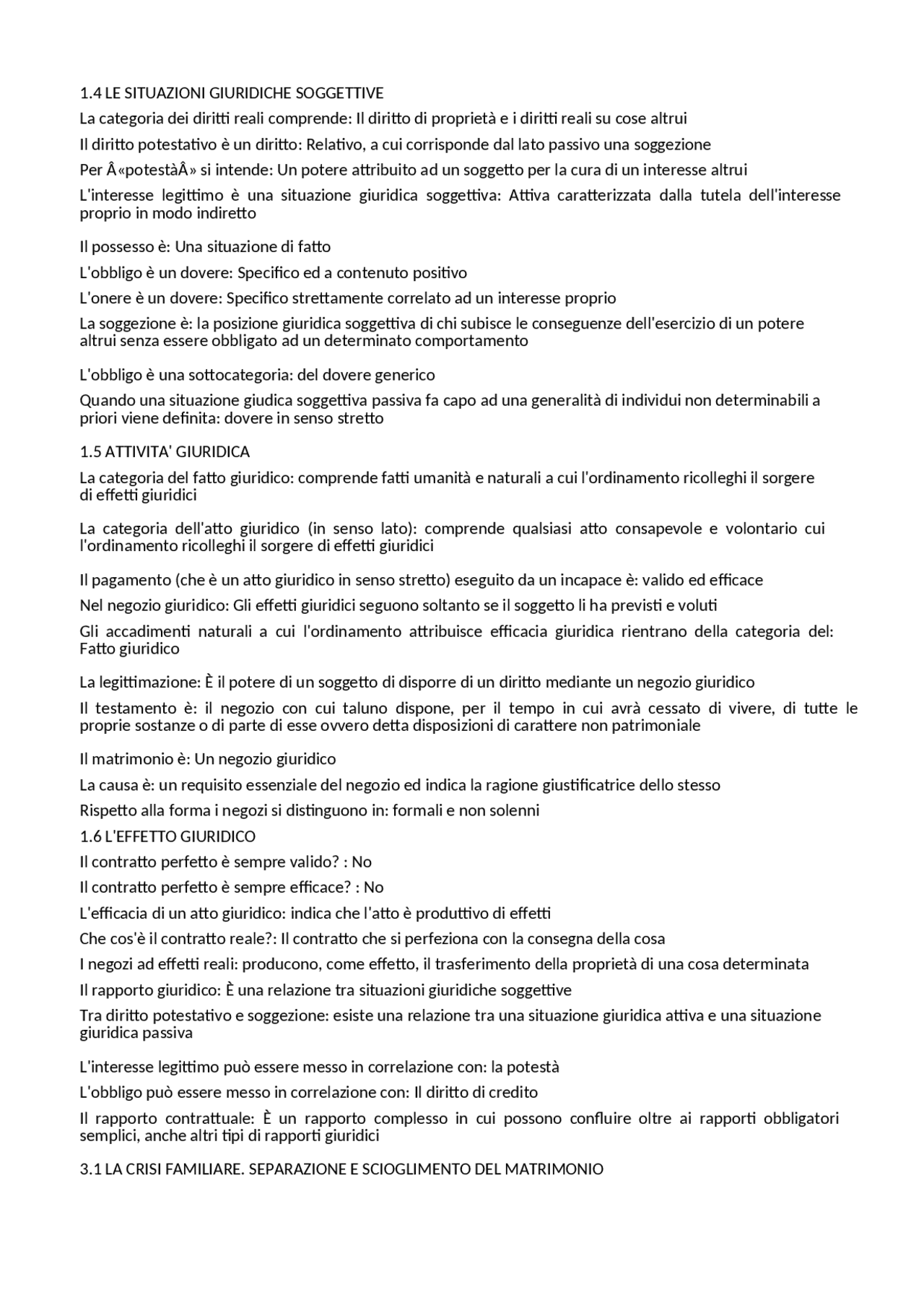Diritto Privato Test Di Autovalutazione 2122 Docsity
