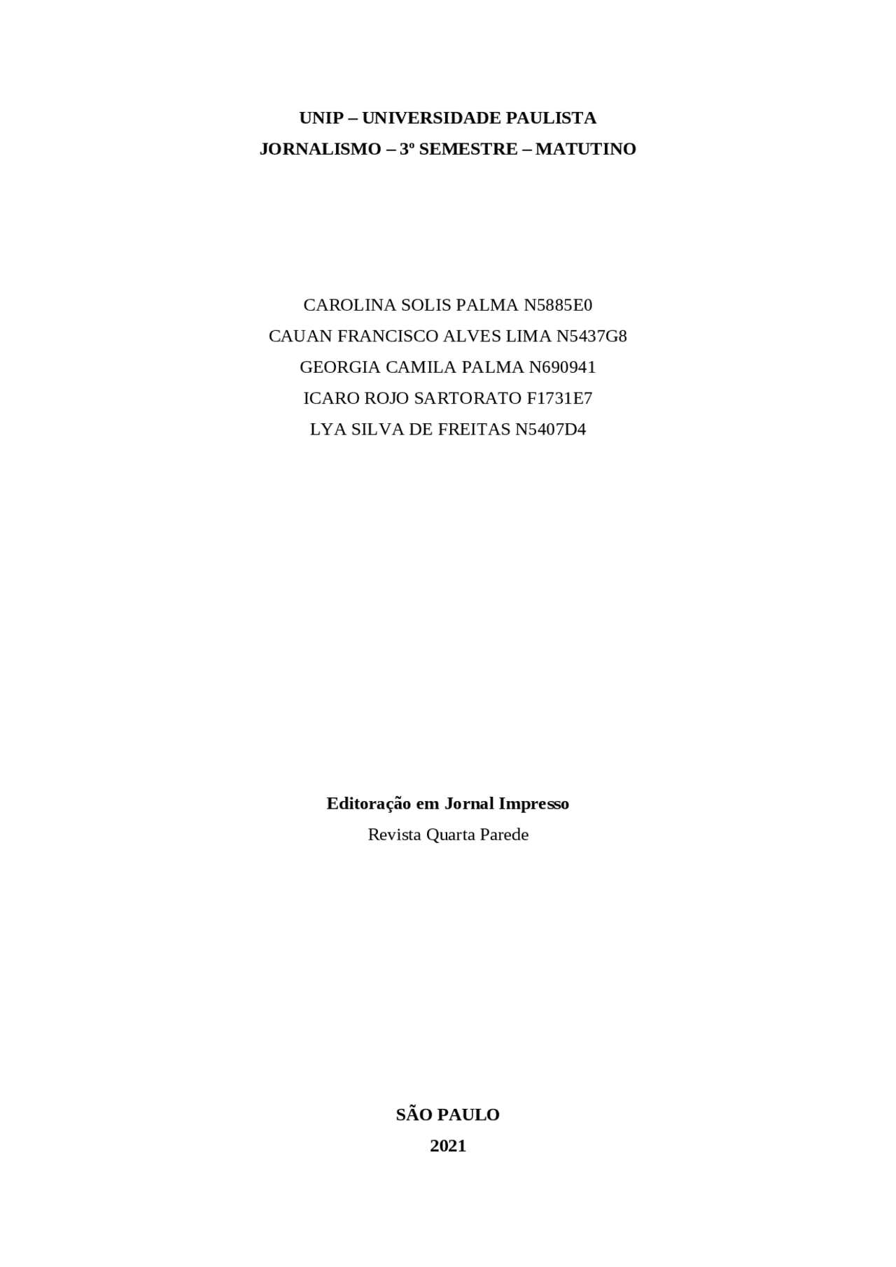 Projeto Gráfico De Revista Docsity