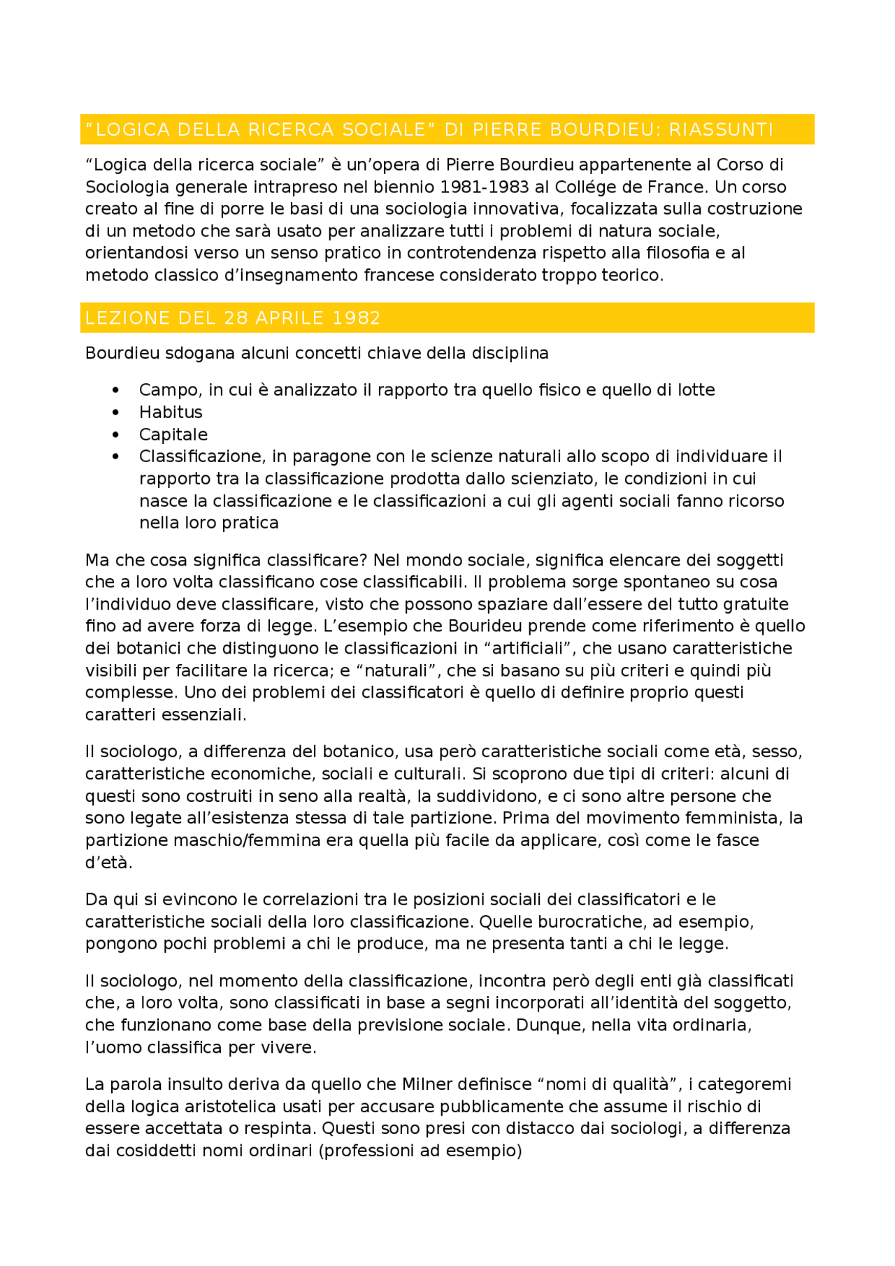 Riassunto Del Libro Logica Della Ricerca Sociale Docsity