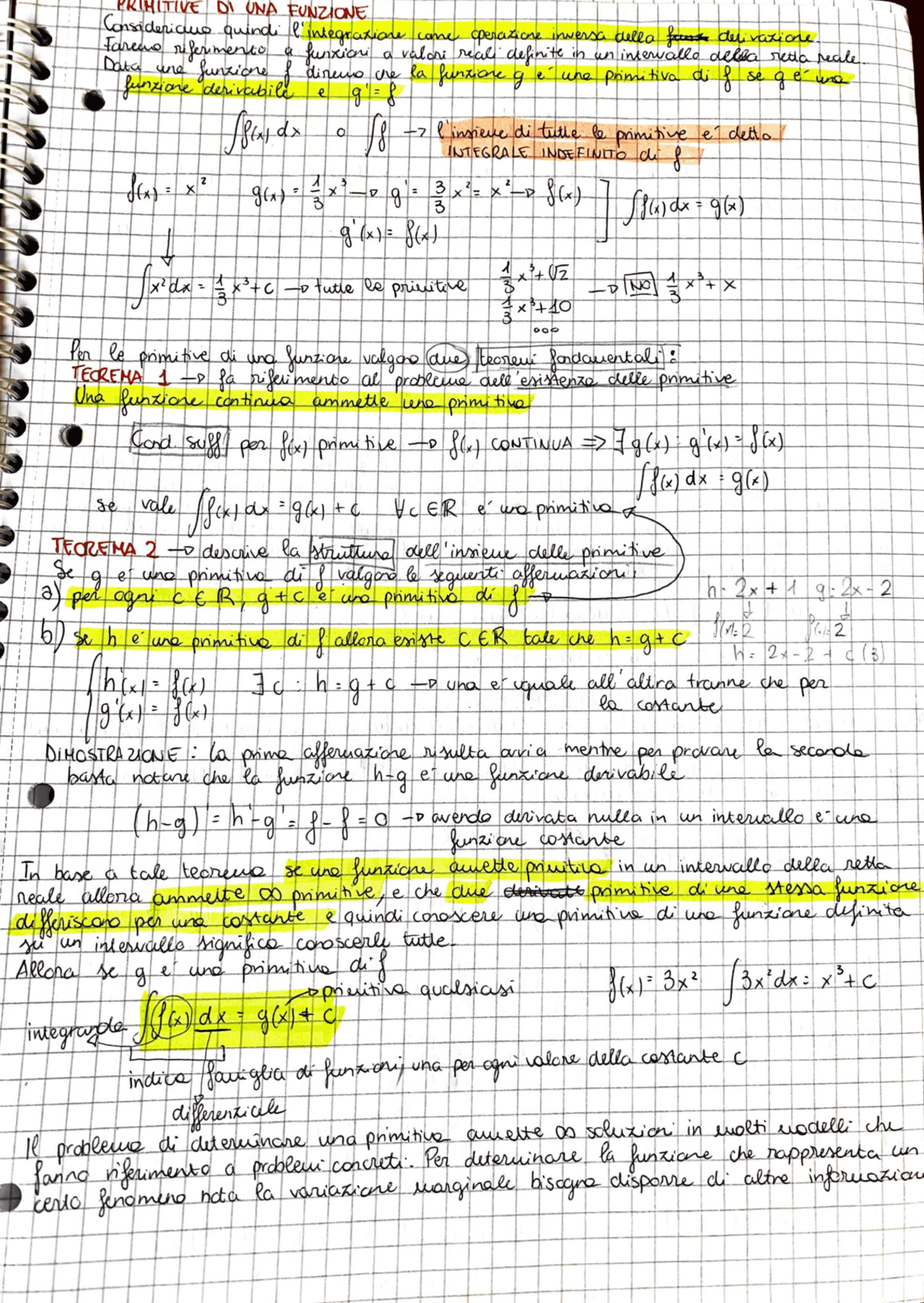 Integrali Indefiniti Esercizi Prof Giove Docsity