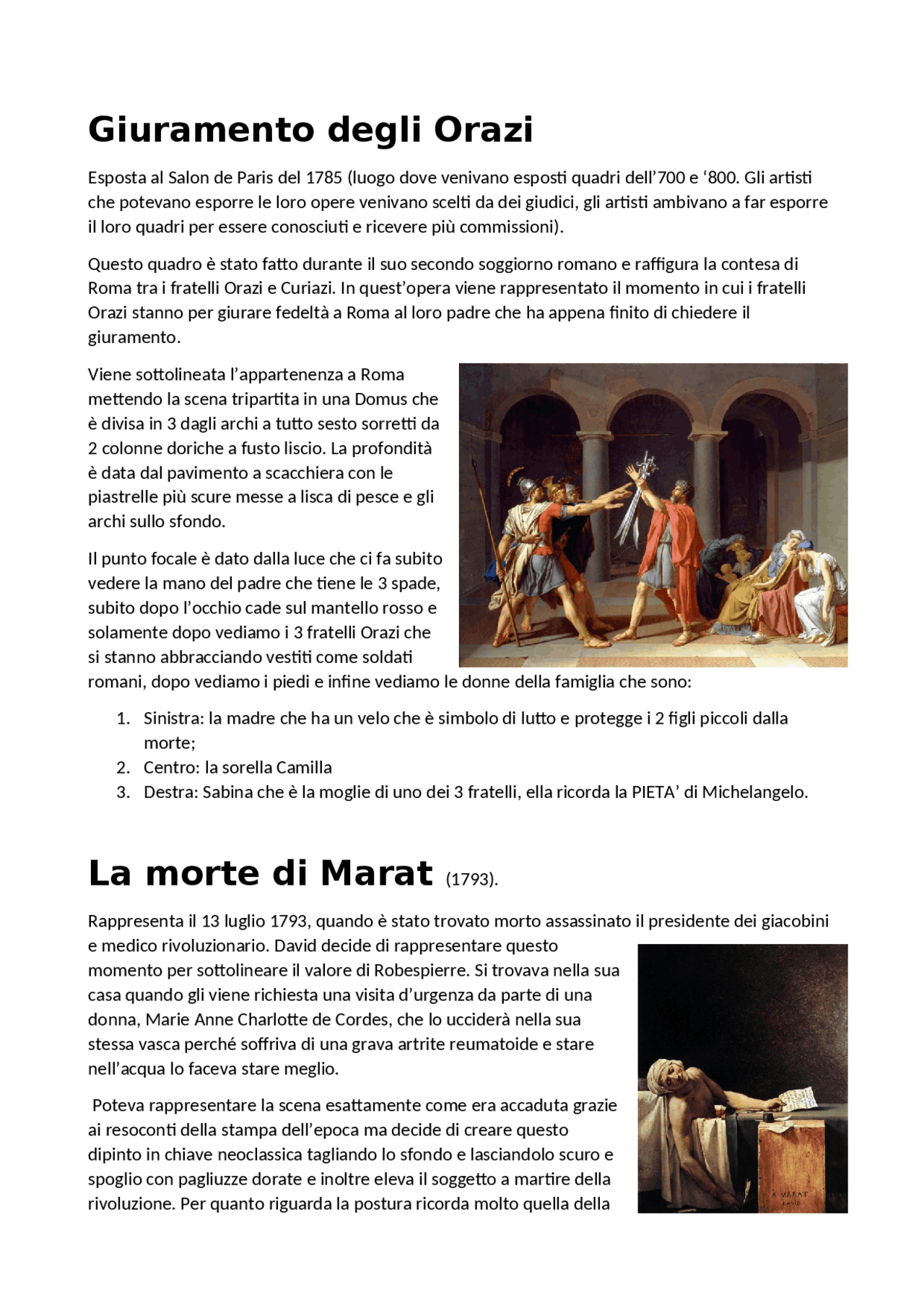 Neoclassicisimo Pt2 Caratteristiche Docsity