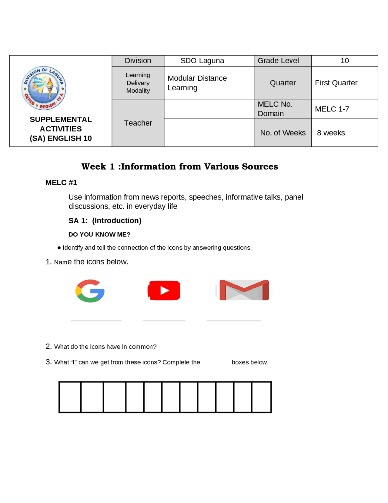Writing And Reading Skills Docsity