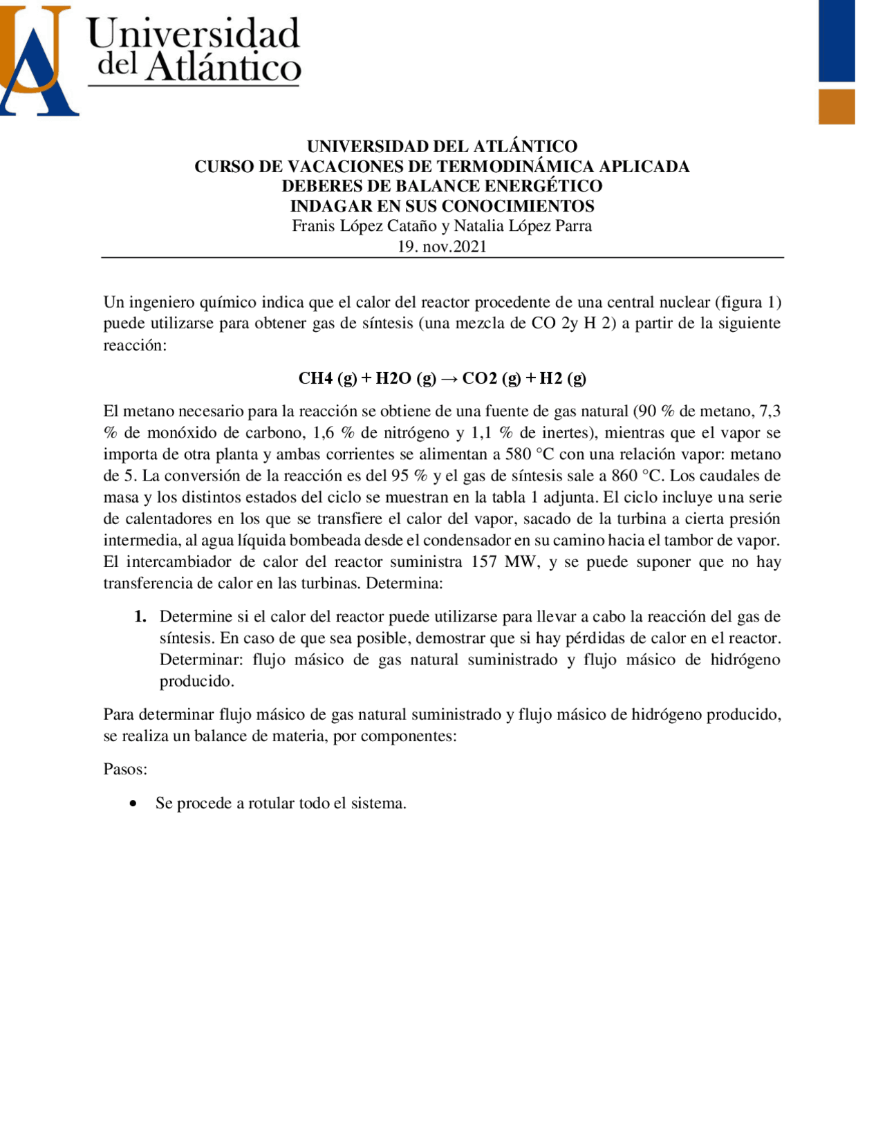 Ejercicios Termodinámica 2 Ejercicios De Termodinámica Aplicada Docsity