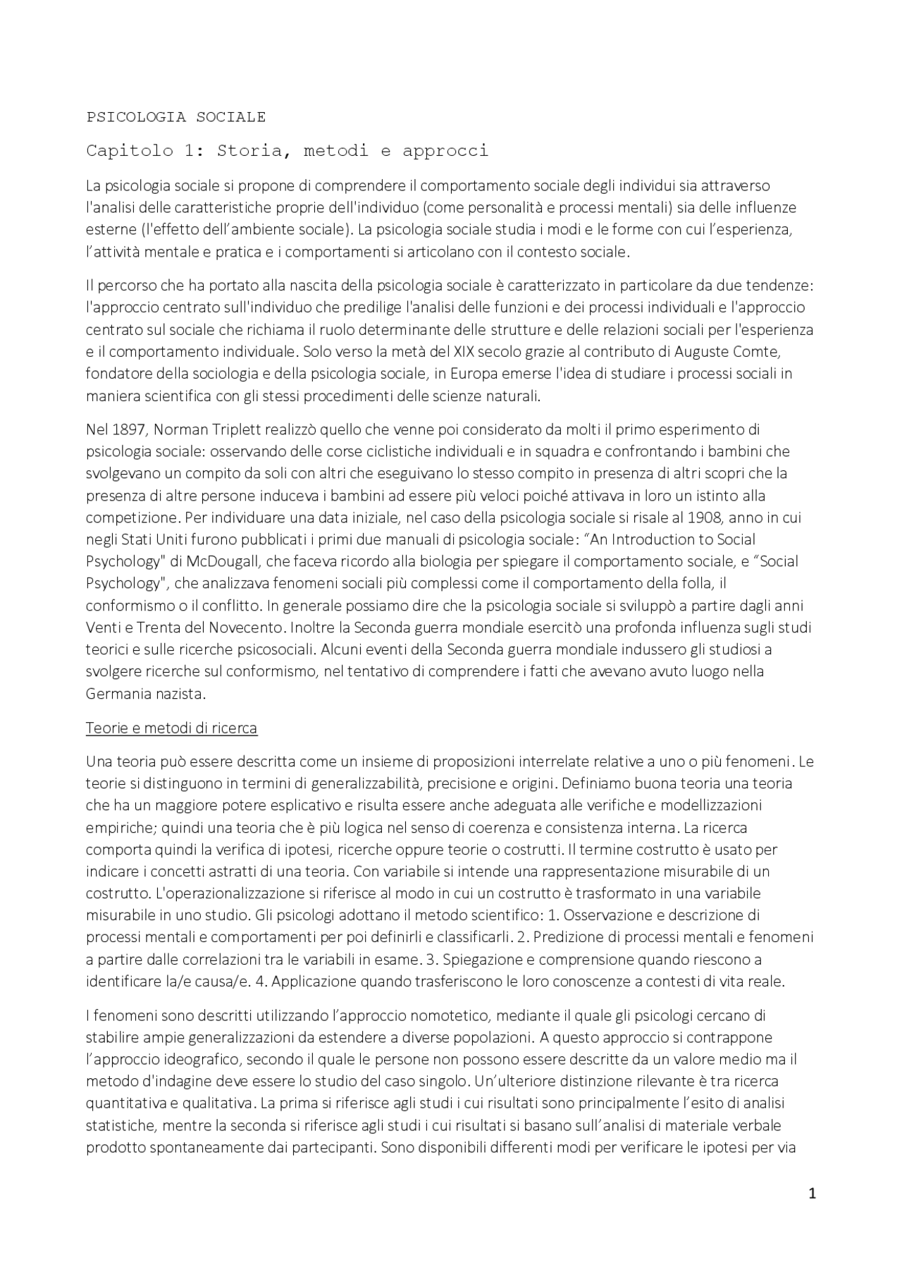Riassunto Libro Psicologia Sociale Crisp Turner Docsity