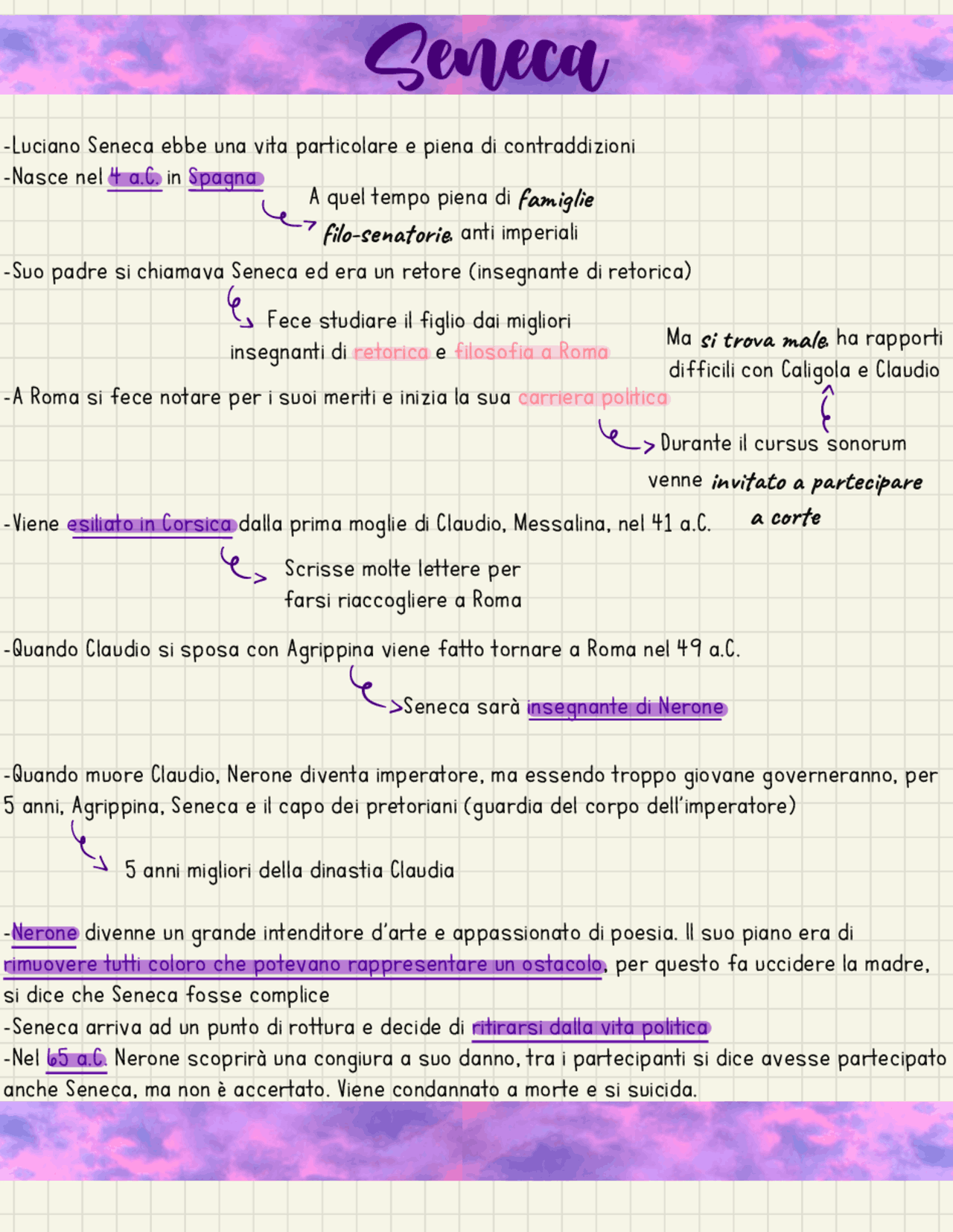 Seneca Vita E Opere Docsity