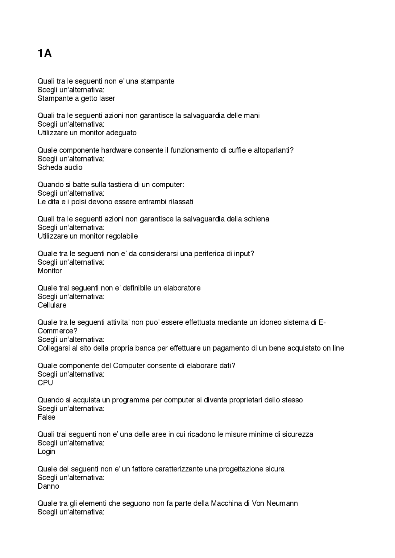 Eirsaf Full Modulo 1 A B C D Docsity