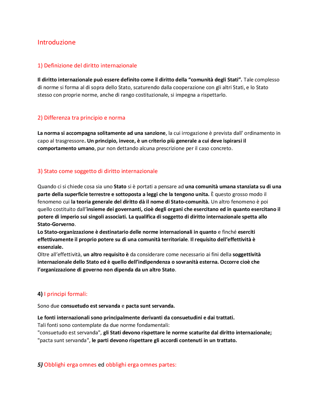 Domande Di Diritto Internazionale Unict Docsity