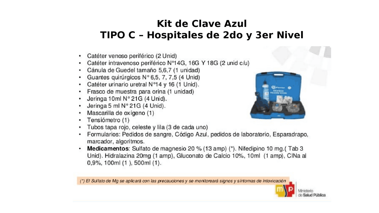 Clave Obstetrica azul - Docsity