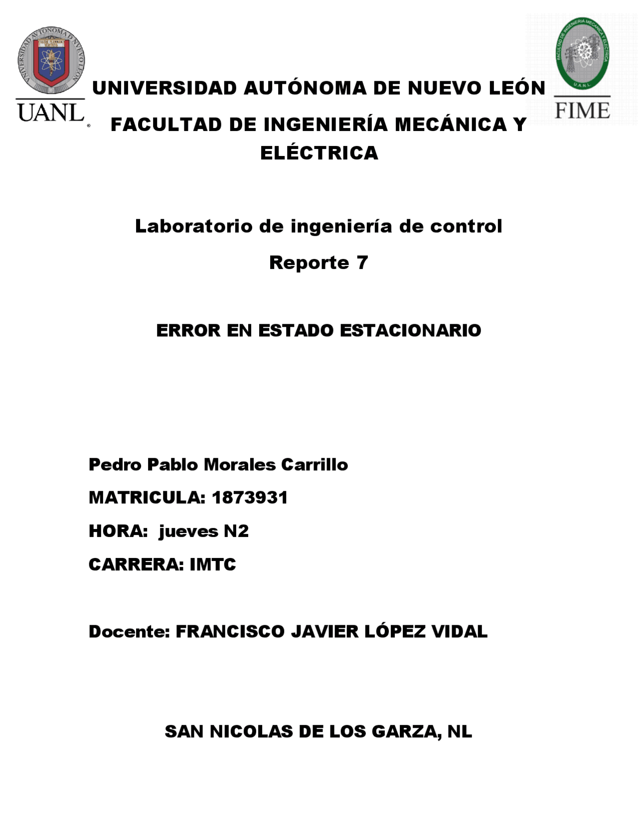 Practica 7 ingeniería de control | Guías, Proyectos, Investigaciones de ...