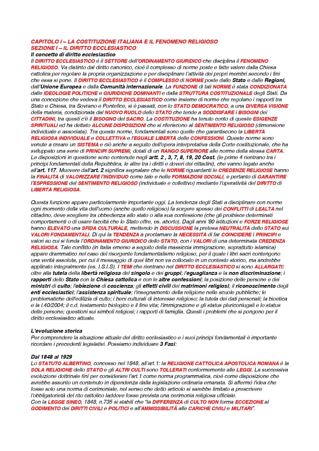 Manuale Breve Di Diritto Ecclesiastico Chizzoniti Vitali Docsity