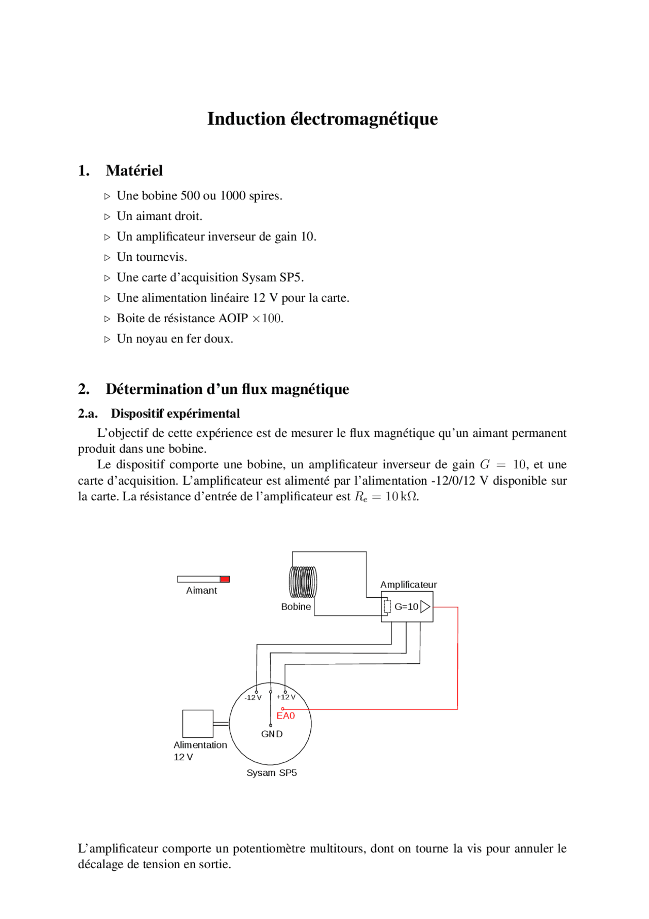 Induction électromagnétique - Docsity