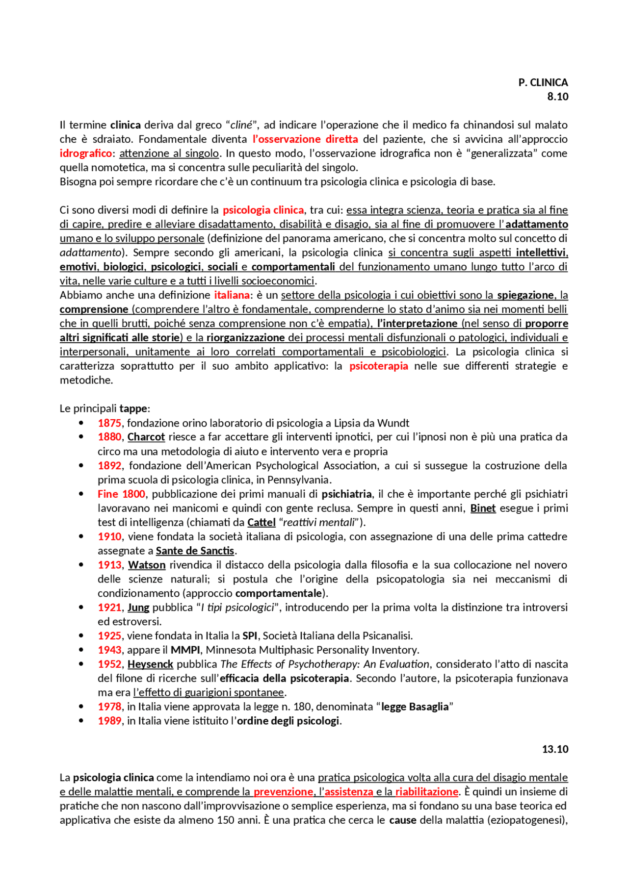 Appunti Delle Lezione Del Prof Enrico Molinari Docsity