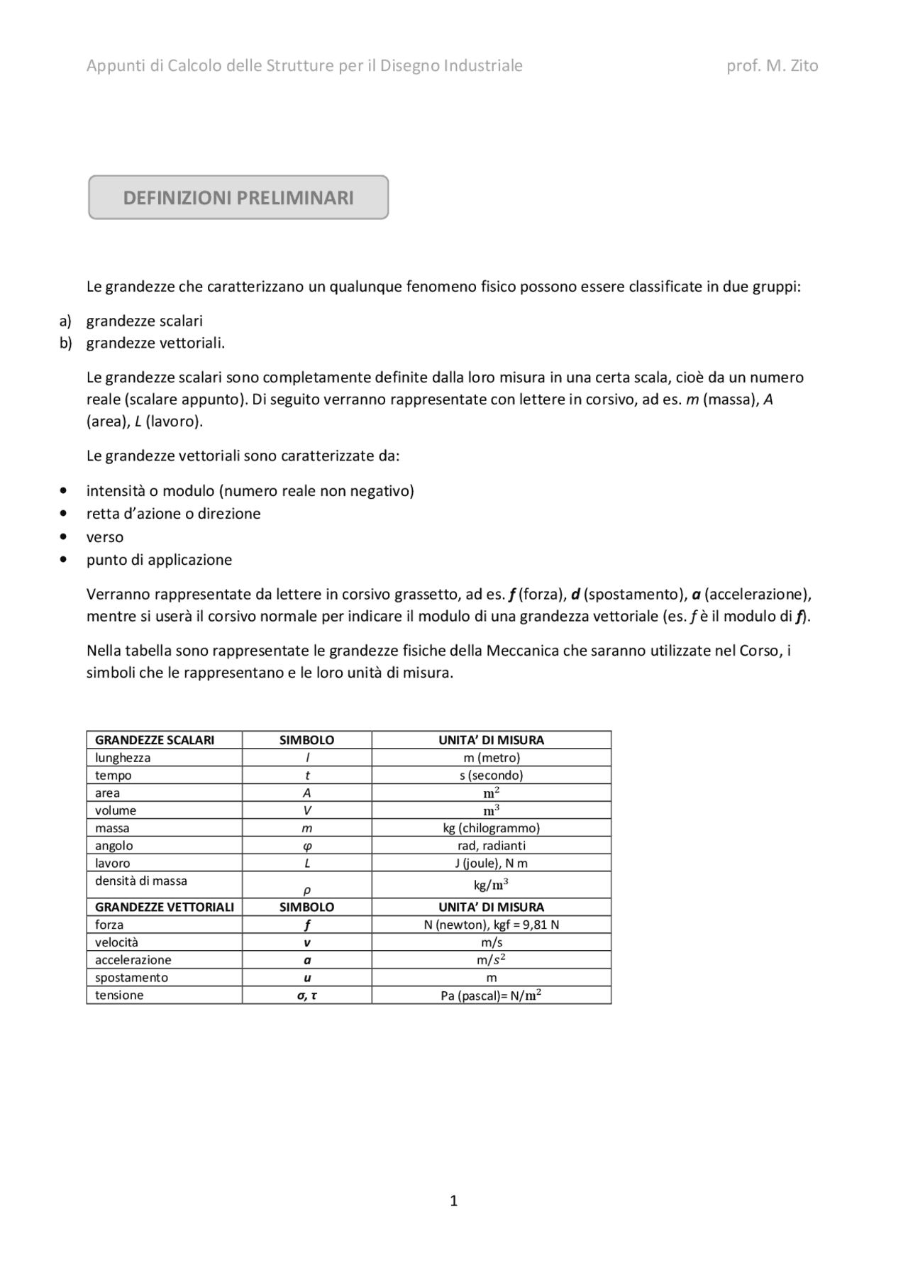 Calcolo Di Strutture Docsity