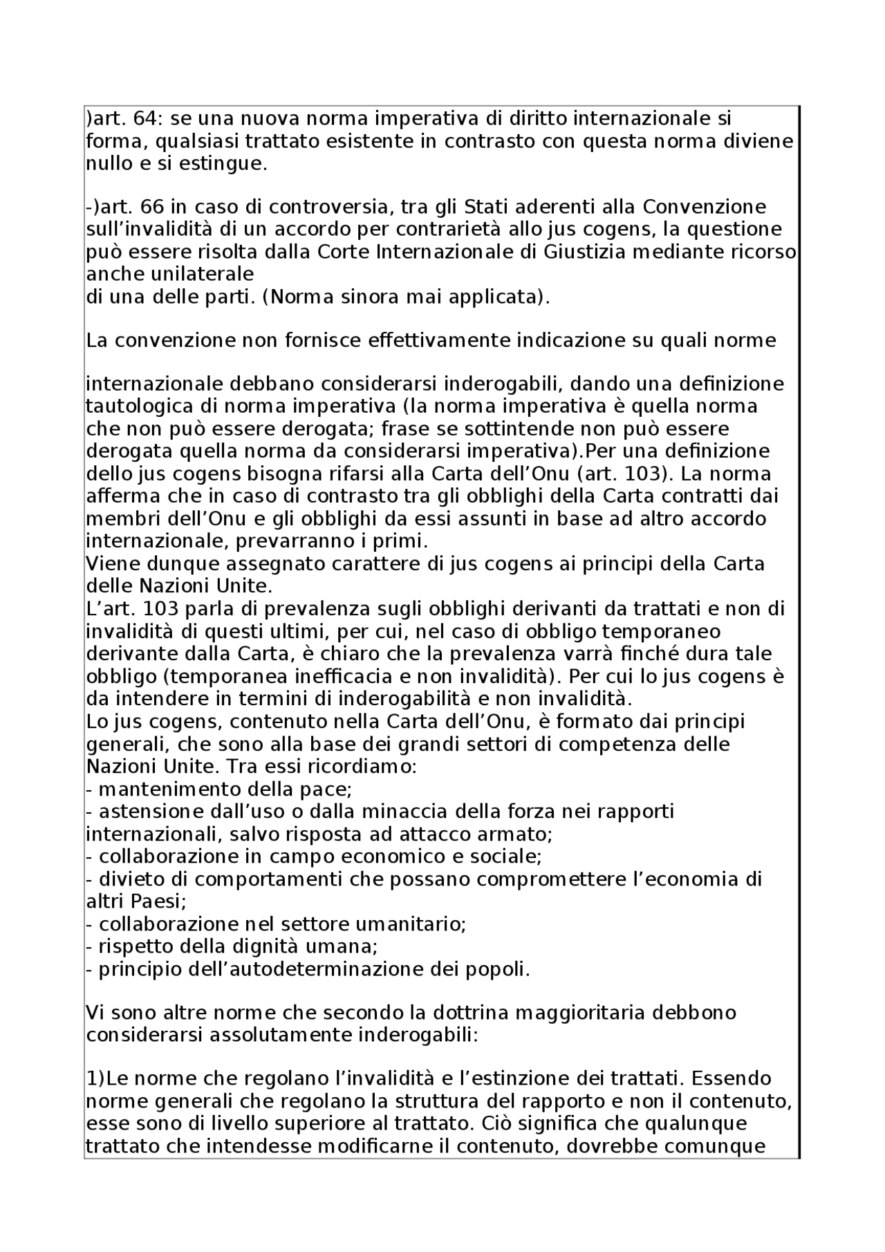 Riassunto Diritto Internazionale Conforti Docsity