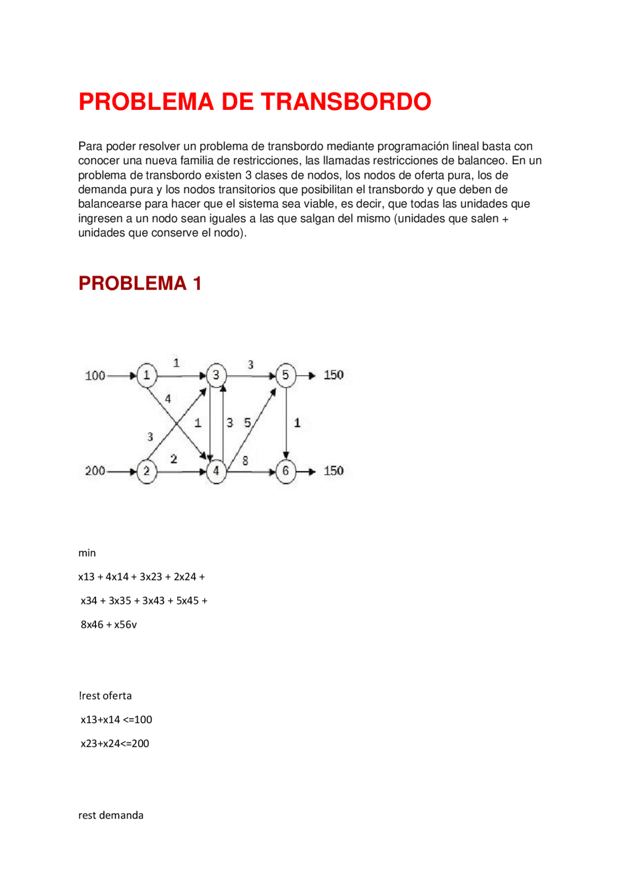 modelo trasnbordo- investigacion operativa-sofwar lingo ...