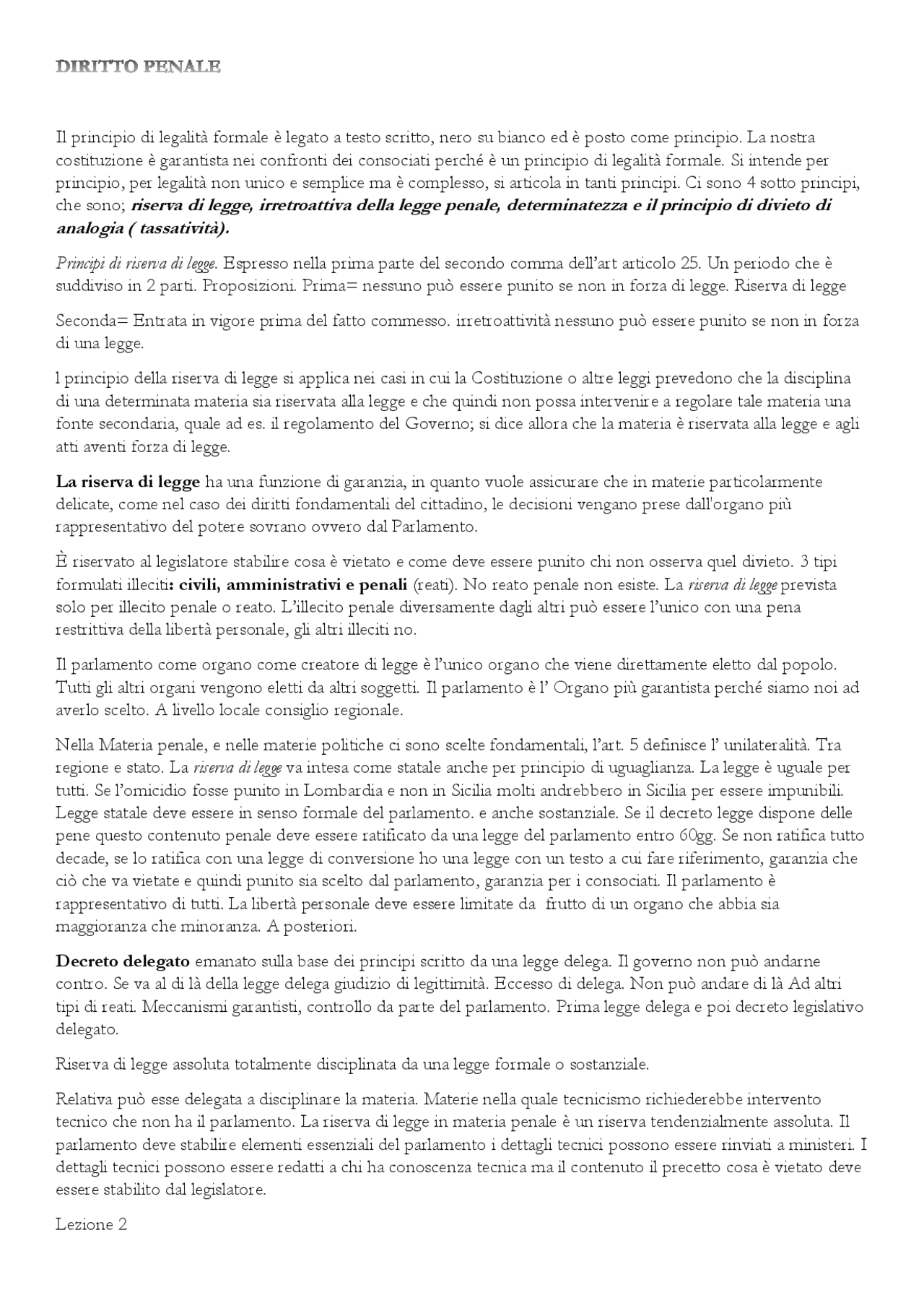 Appunti Diritto Penale Docsity