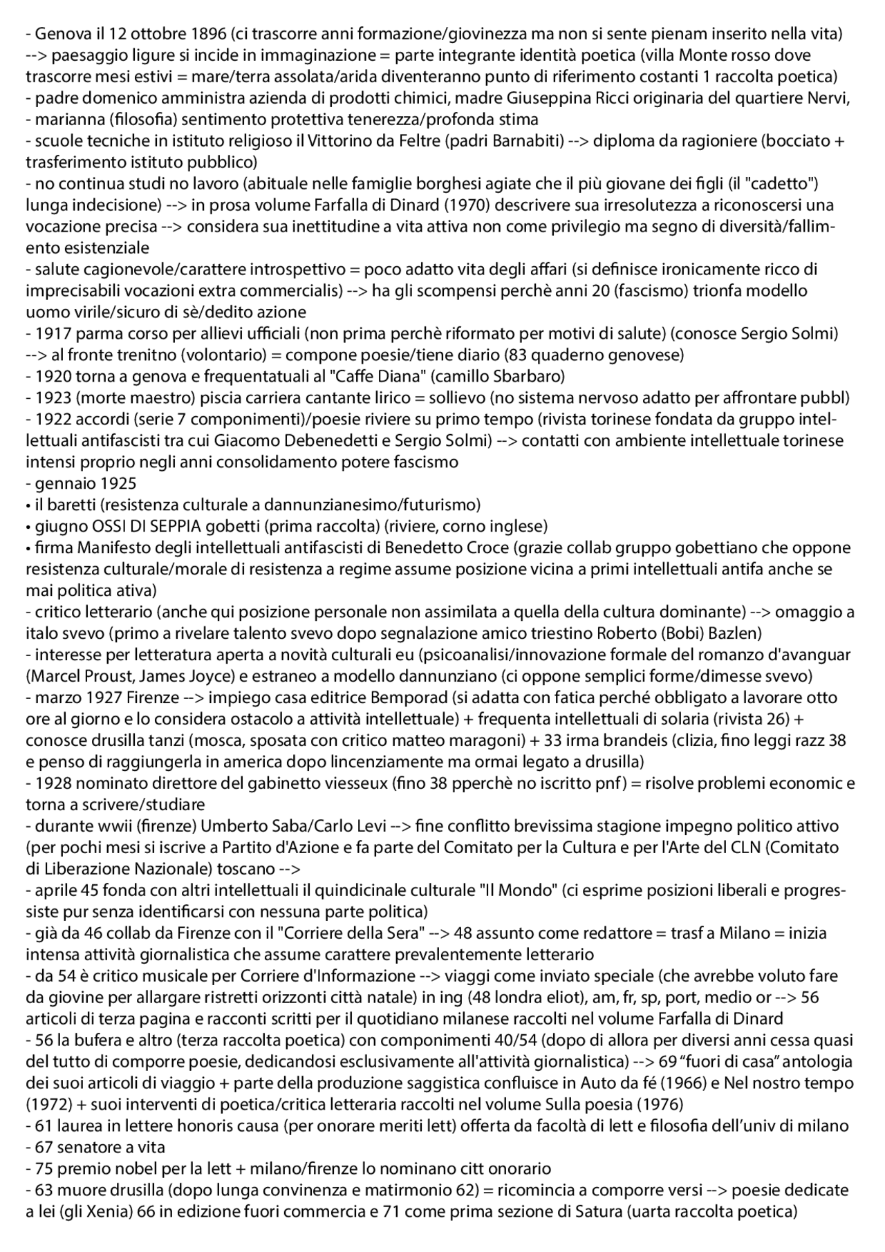 Vita Opere E Analisi Giuseppe Ungaretti Docsity