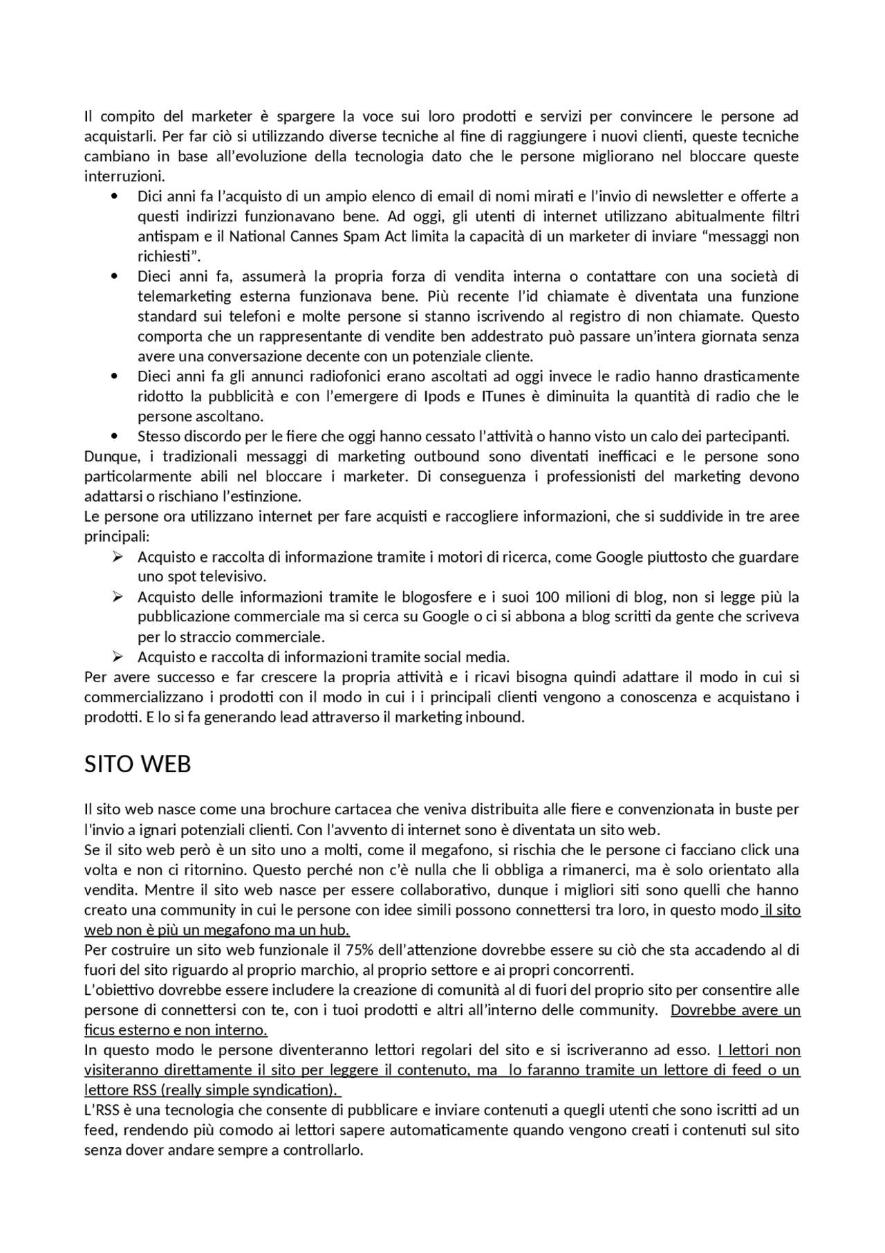 Riassunti Marketing Con Integrazione Appunti Docsity