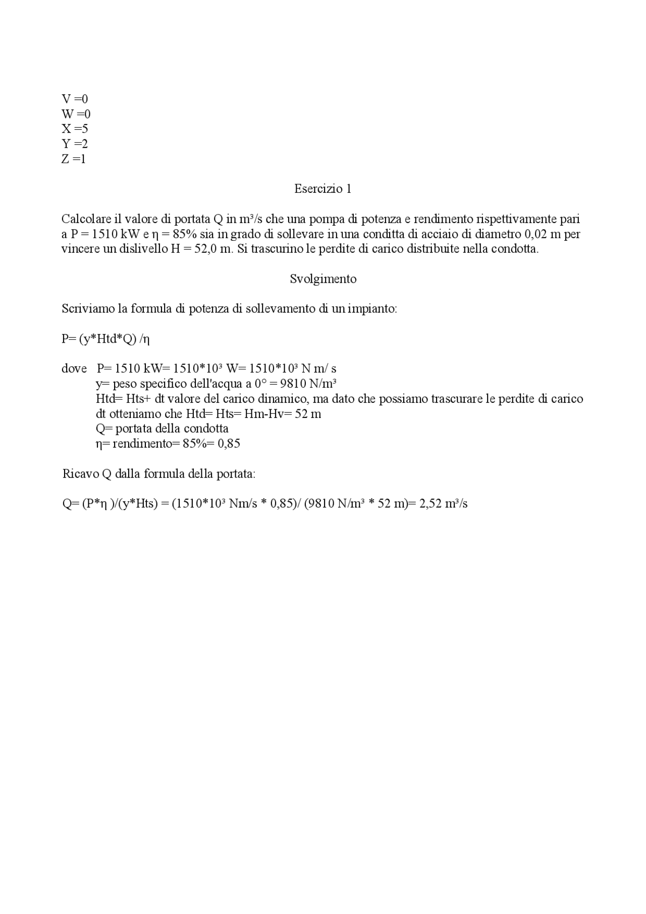 Elaborato 2 Ingegneria Ambientale 2022 Pegaso Prova 2 Tipo K Prove D