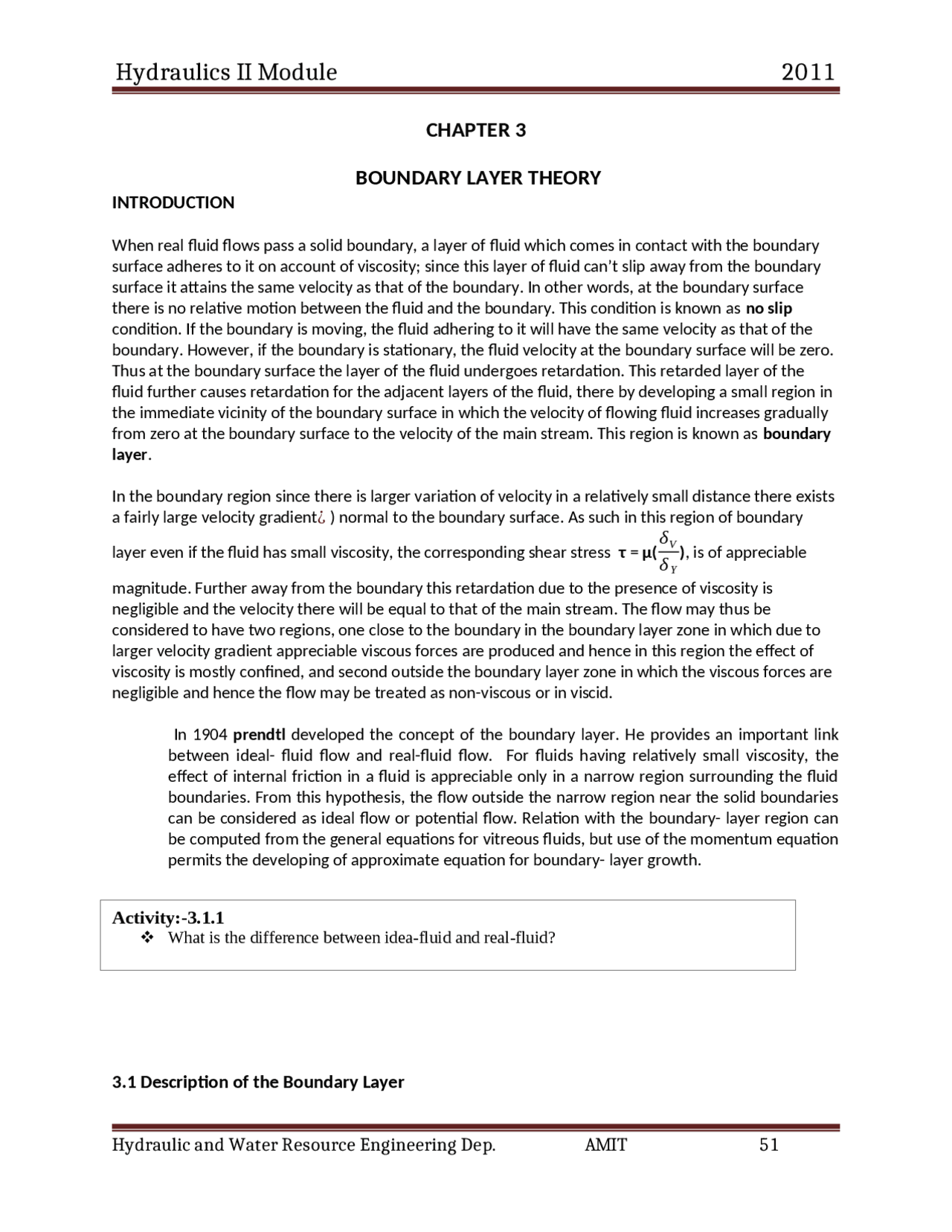 Brief Theory About Hydraulic Course And Its Describe How To Make