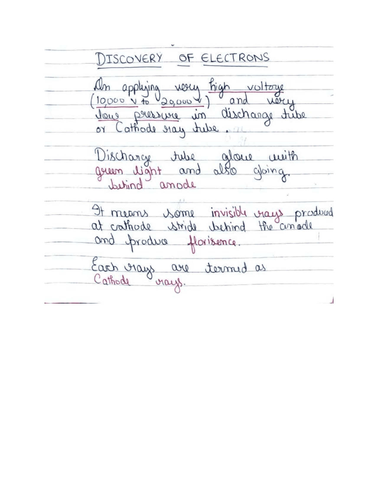 Atomic Structure For Class 12th Notes Docsity