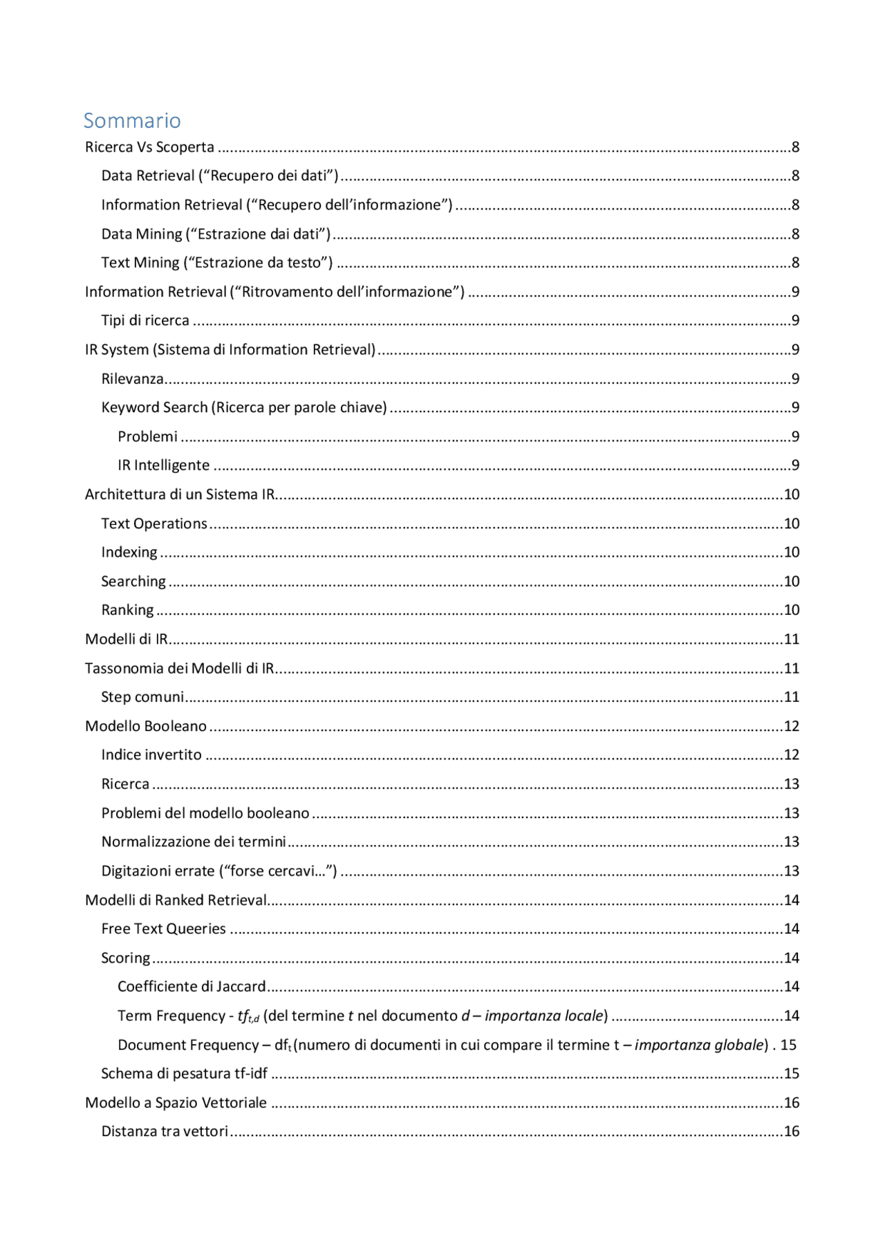 Metodi E Gestione Della Conoscenza Docsity