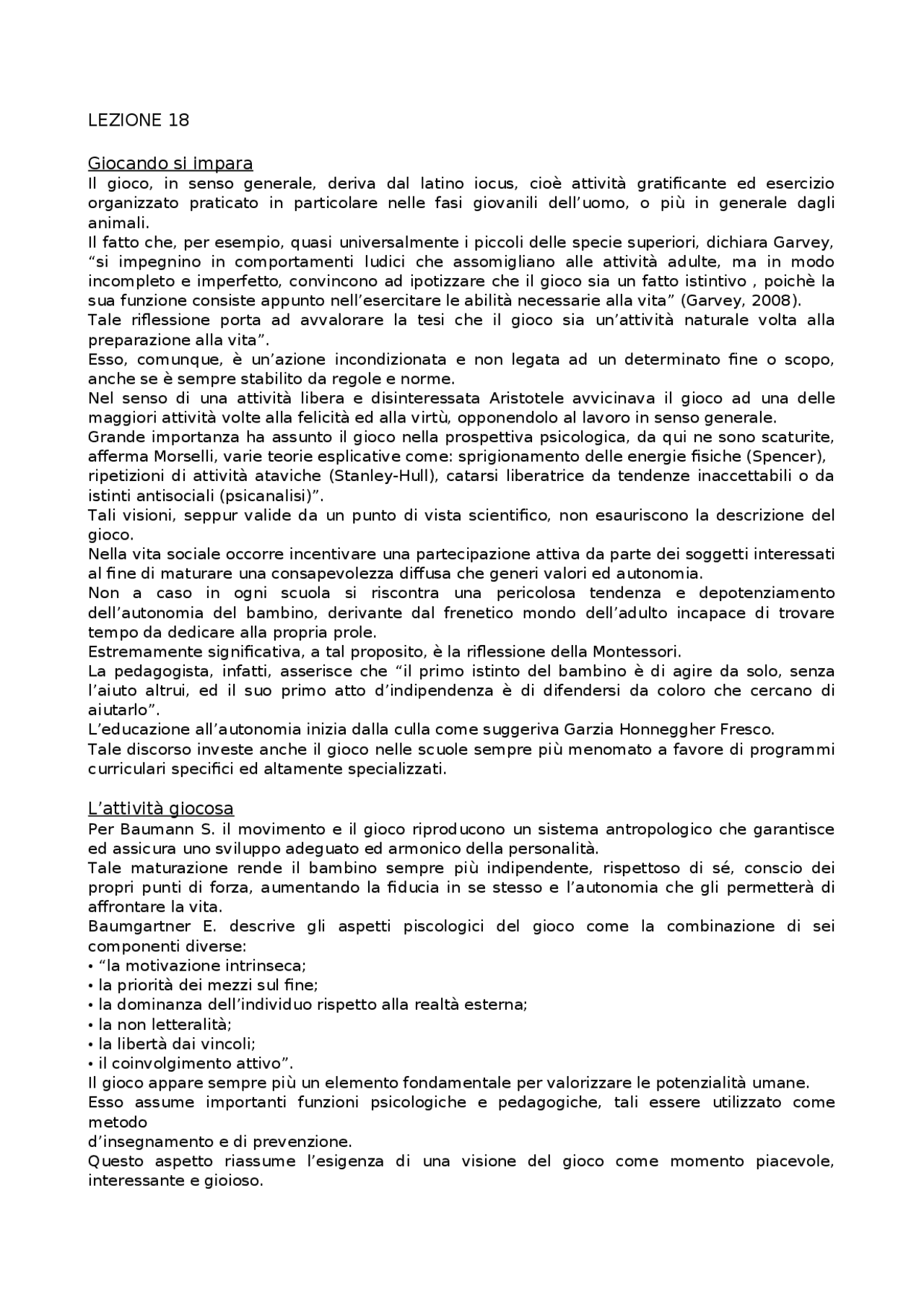 Lezione 18 Pedagogia Generale E Sociale Docsity