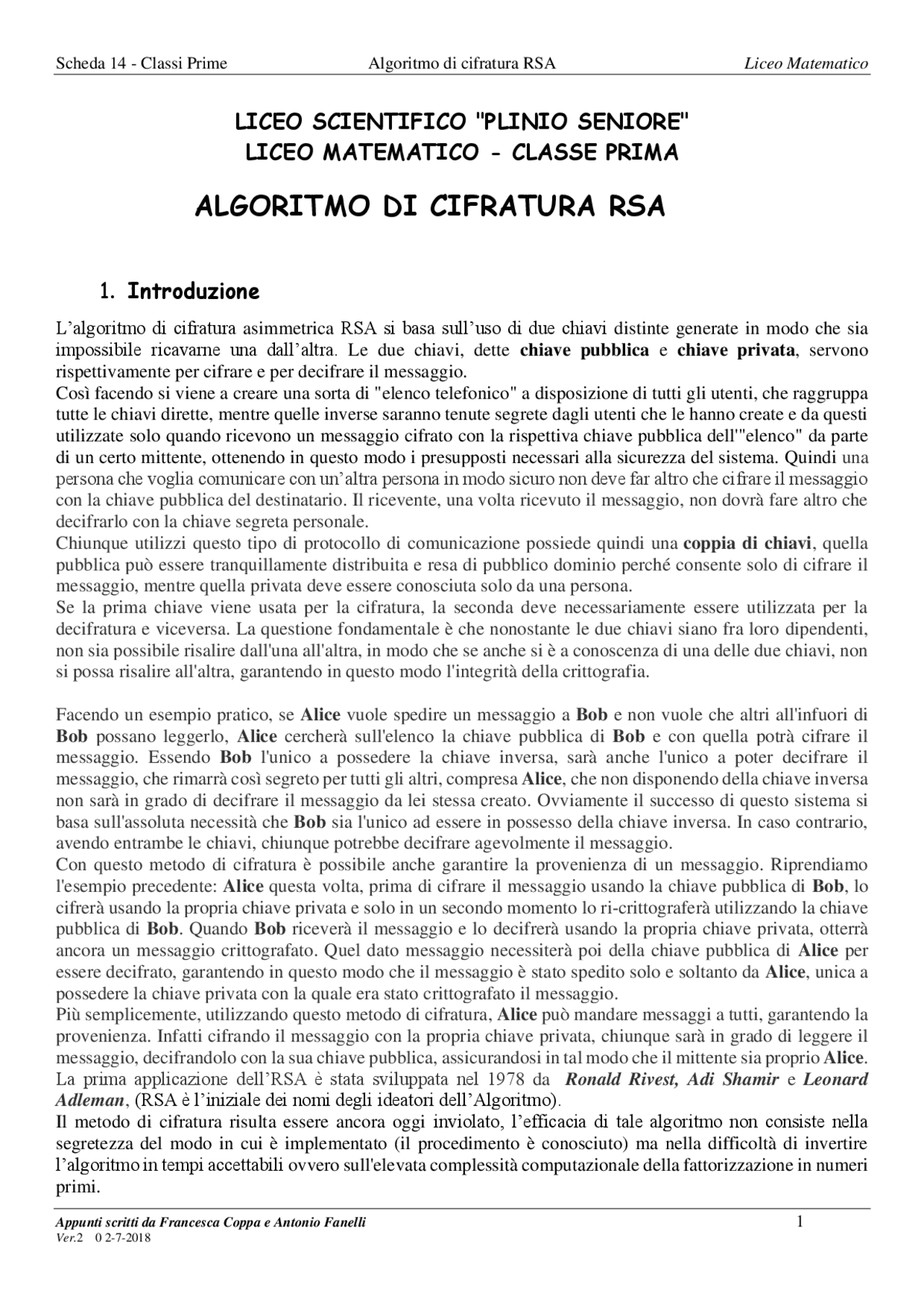 Sicurezza Dei Sistemi Informatici Docsity
