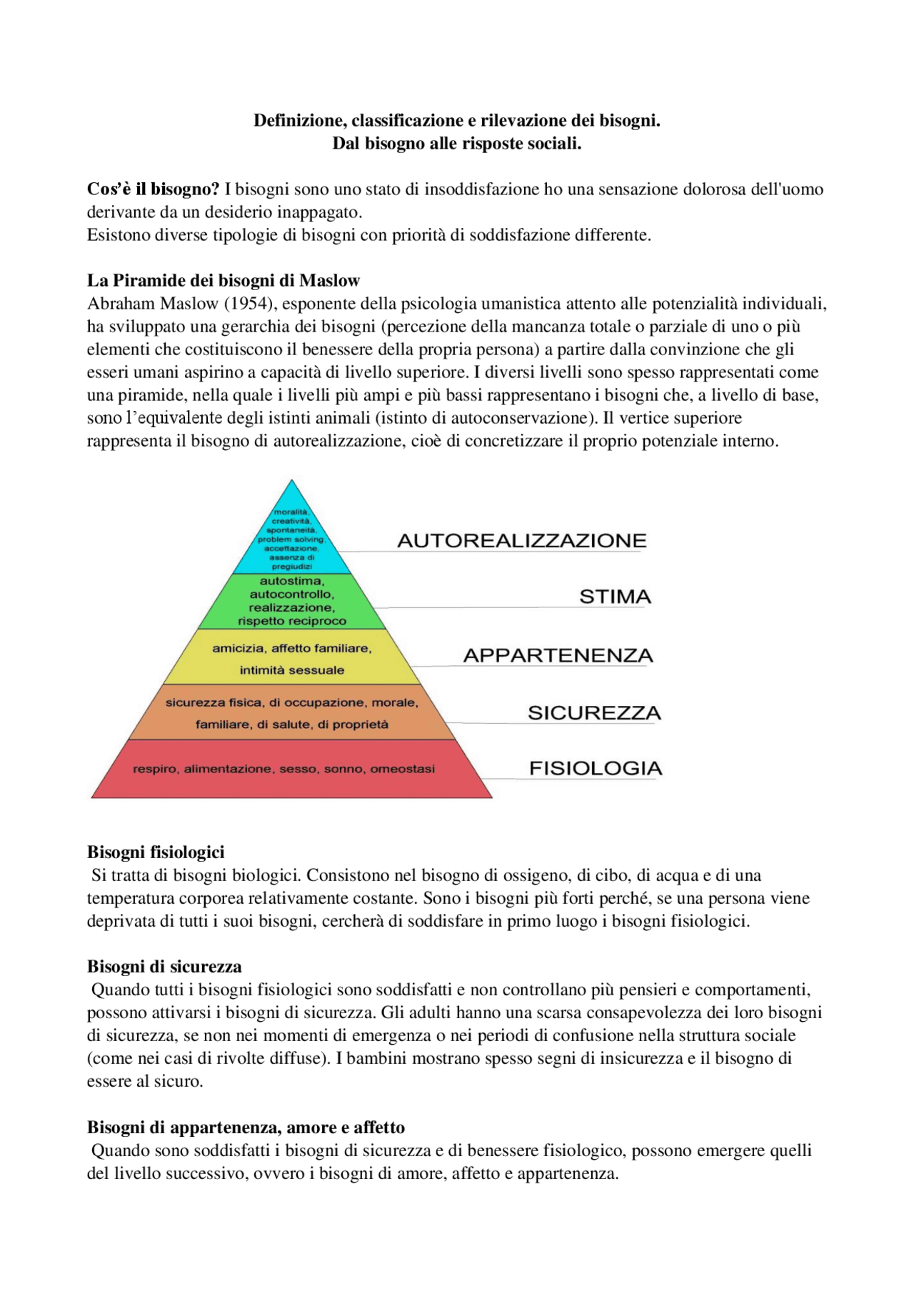 Principi E Fondamenti Del Servizio Sociale Sintesi Docsity