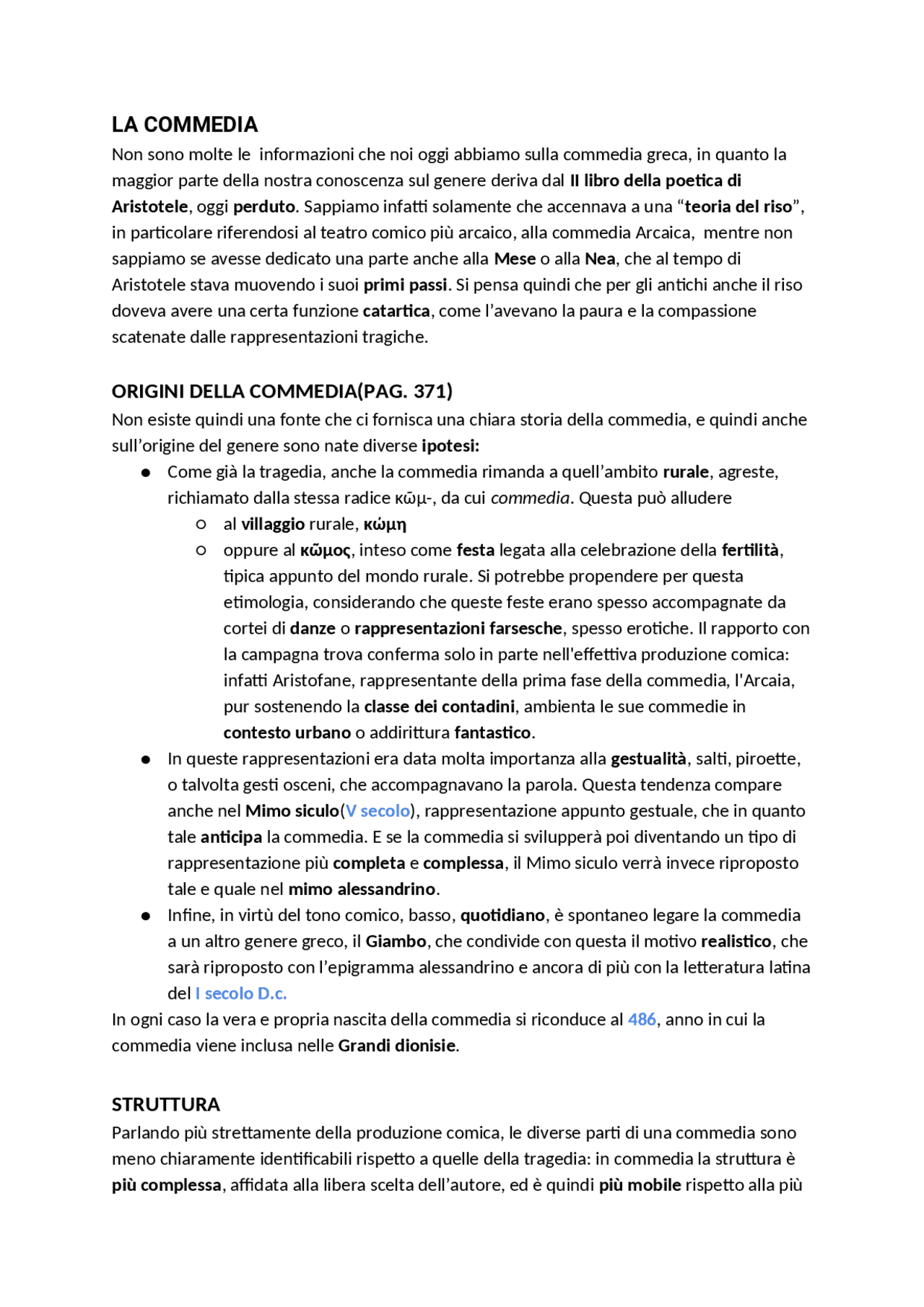 La Commedia Greca Di Aristofane E Menandro Docsity