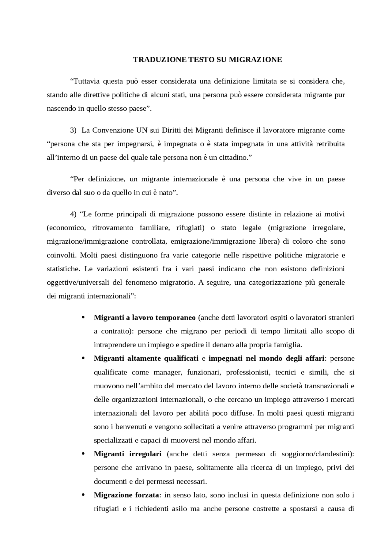 Traduzione Documento Per Lingua E Società Docsity