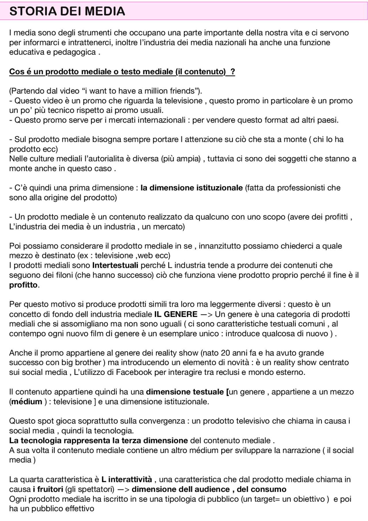 Appunti Completi Storia Dei Media Scaglioni 20212022 Docsity