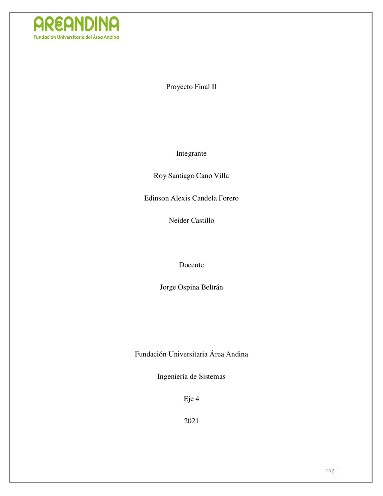 Actividades de ejercicios del semestre - Docsity