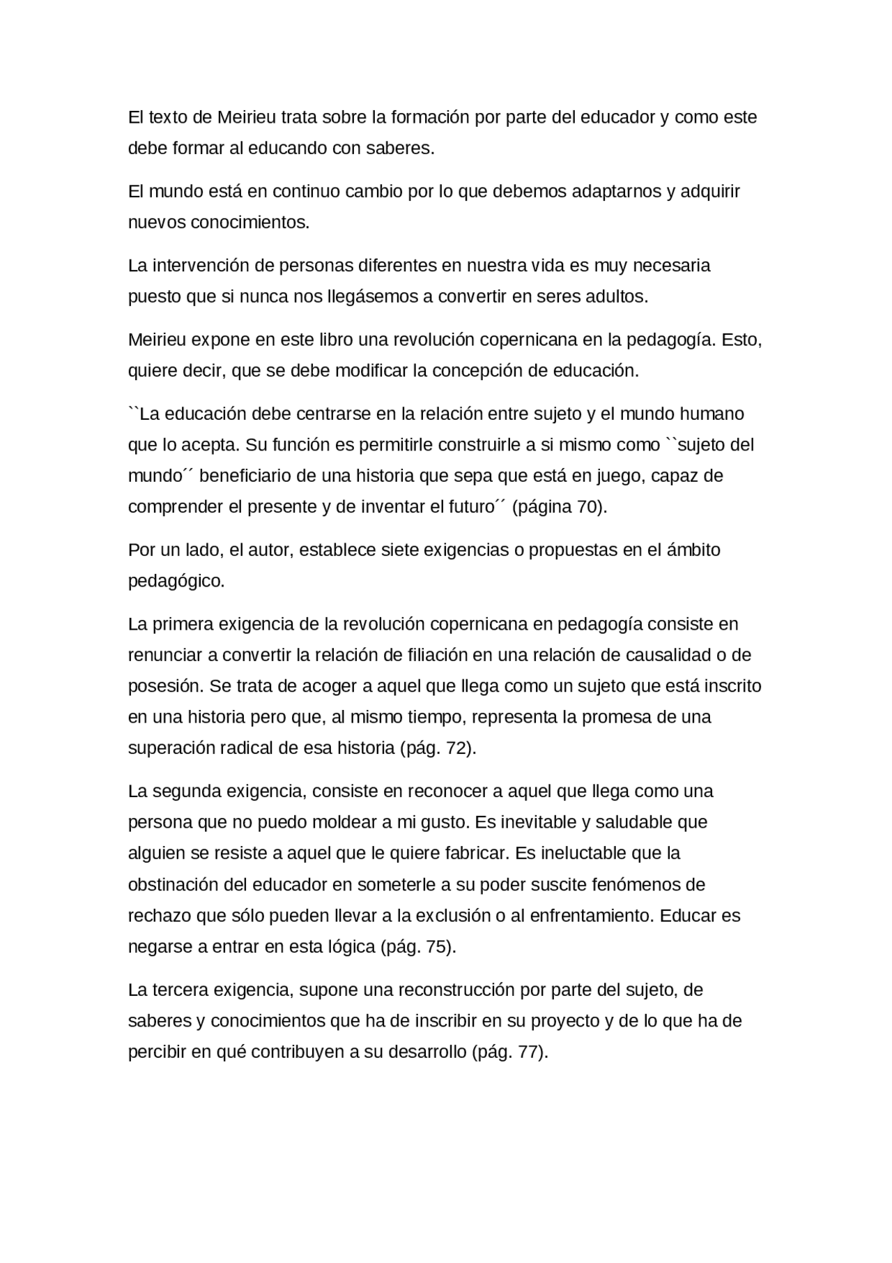 Pec 1 Teoría De La Educación Docsity