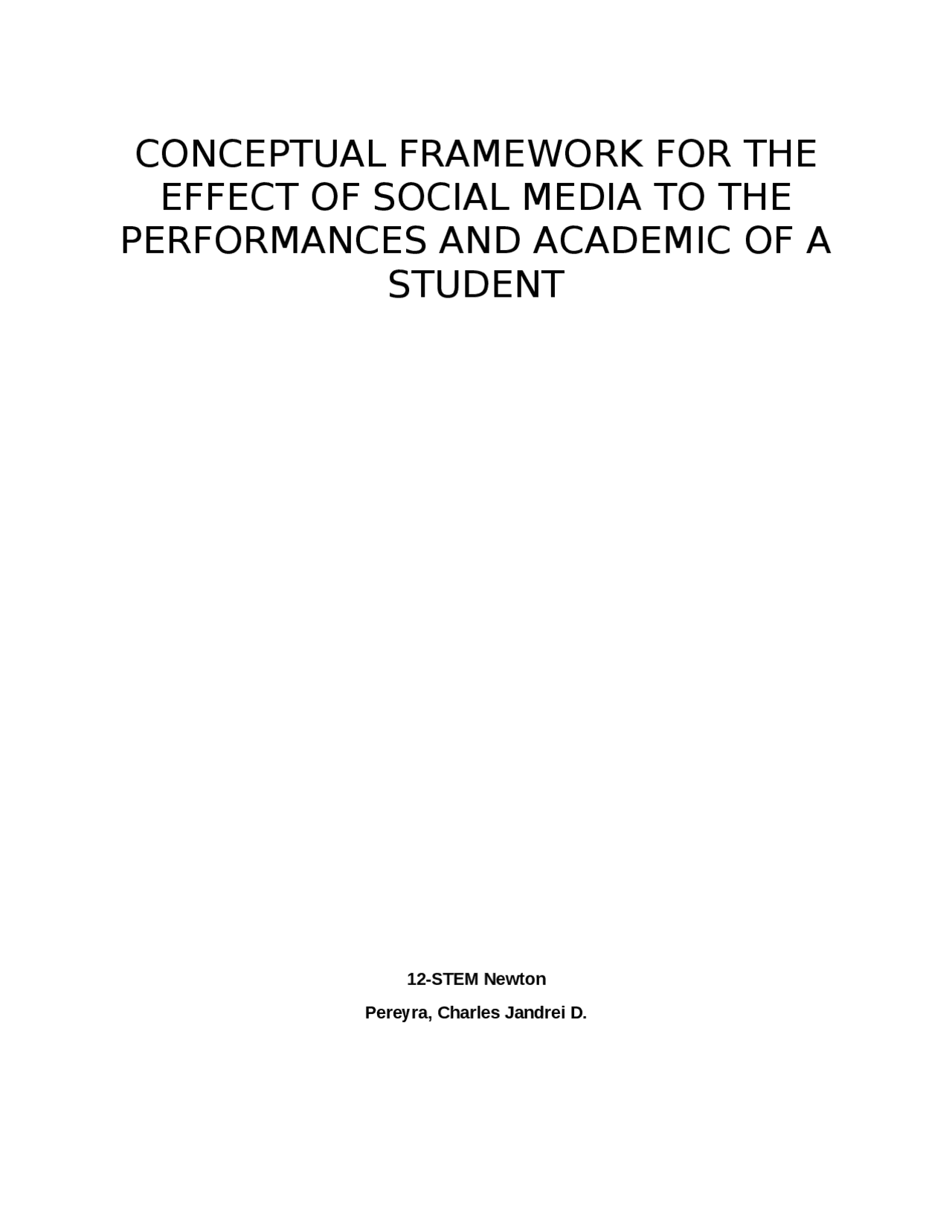 Conceptual Framework Docsity