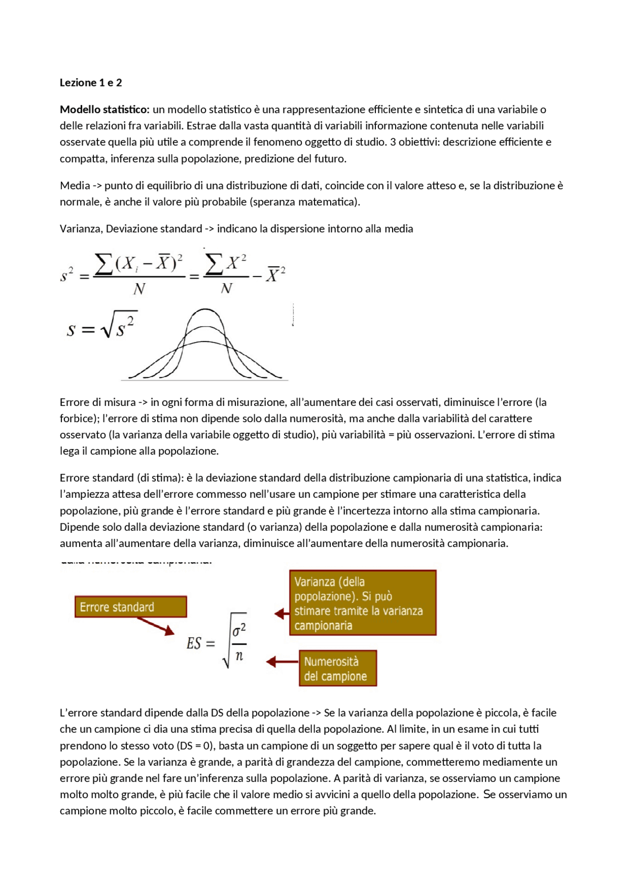 Materiale Per Esame Metodologie Quantitative Docsity