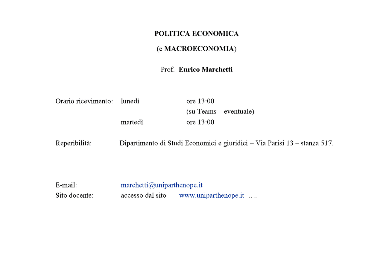 Capitolo 1 e 2 slides - Docsity