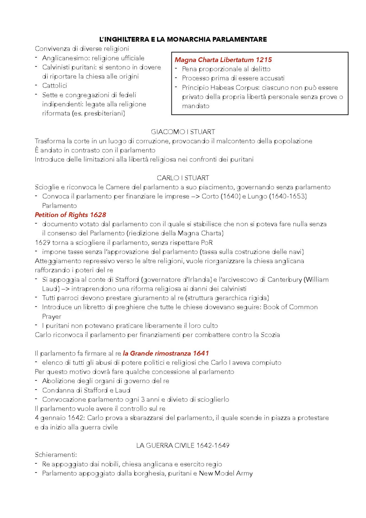 Monarchia Parlamentare E Assoluta Docsity